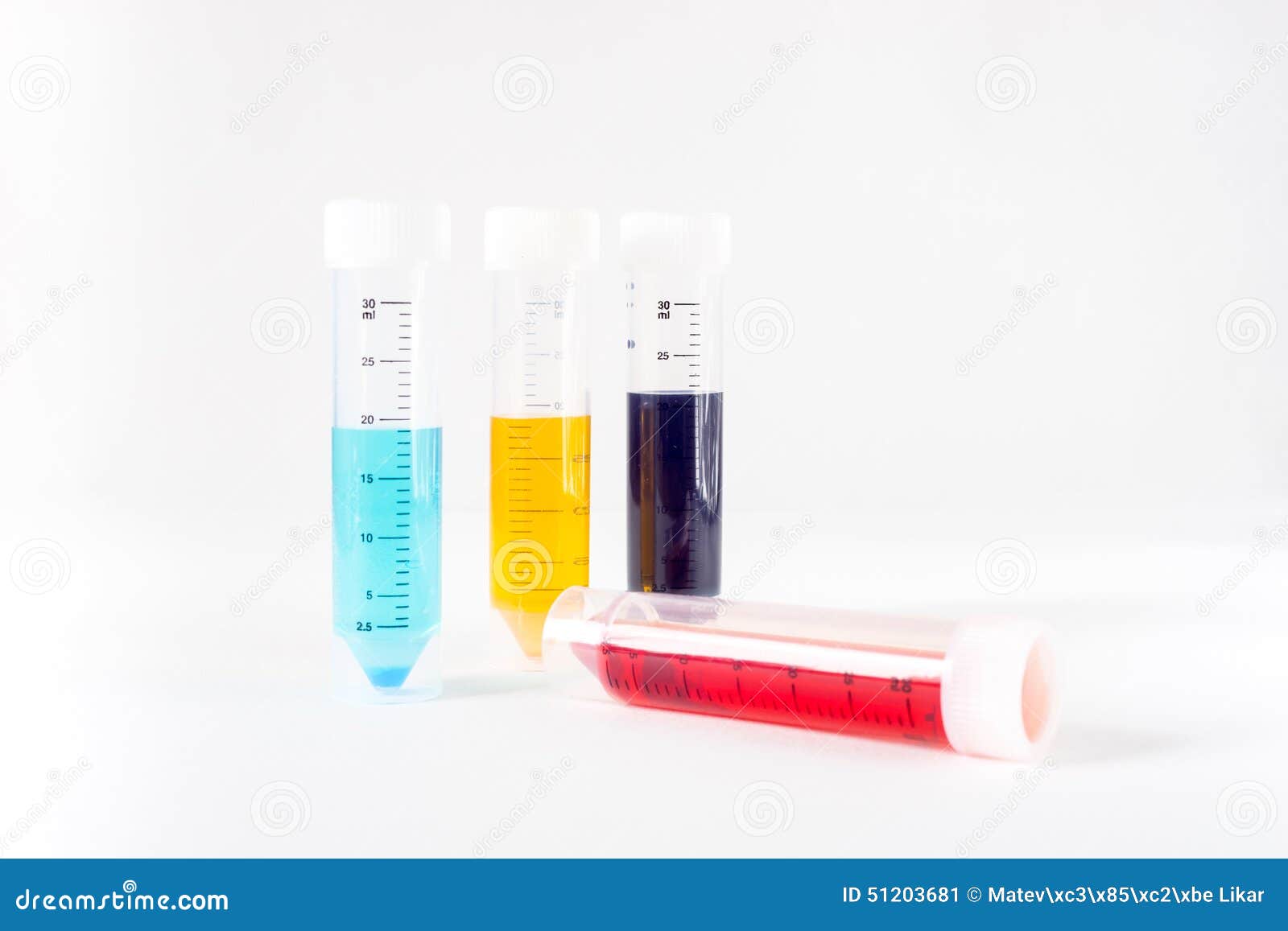 Sample Tubes with Colourful Liquids Stock Image - Image of research ...
