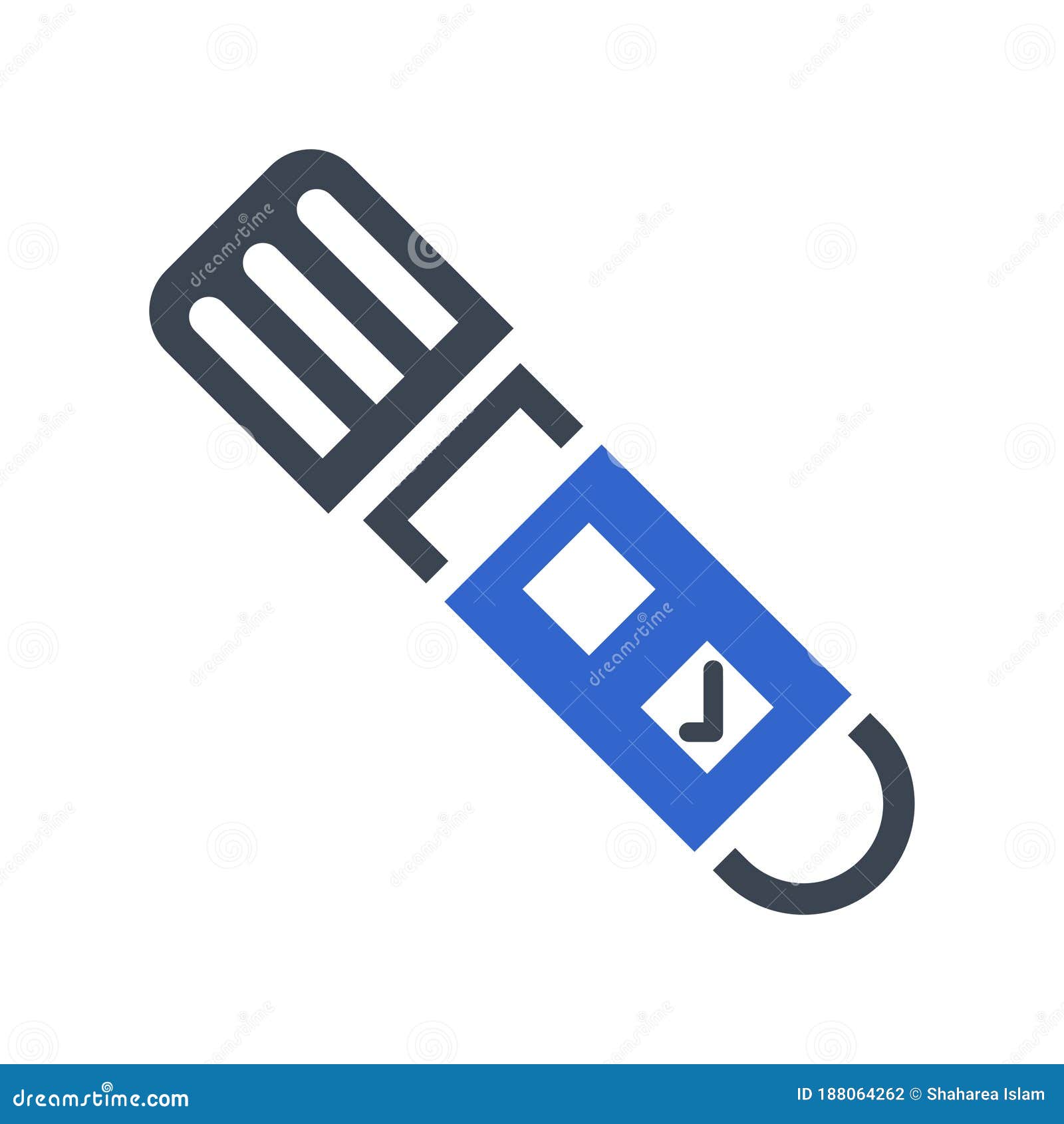 Sample tubes icon stock vector. Illustration of test - 188064262