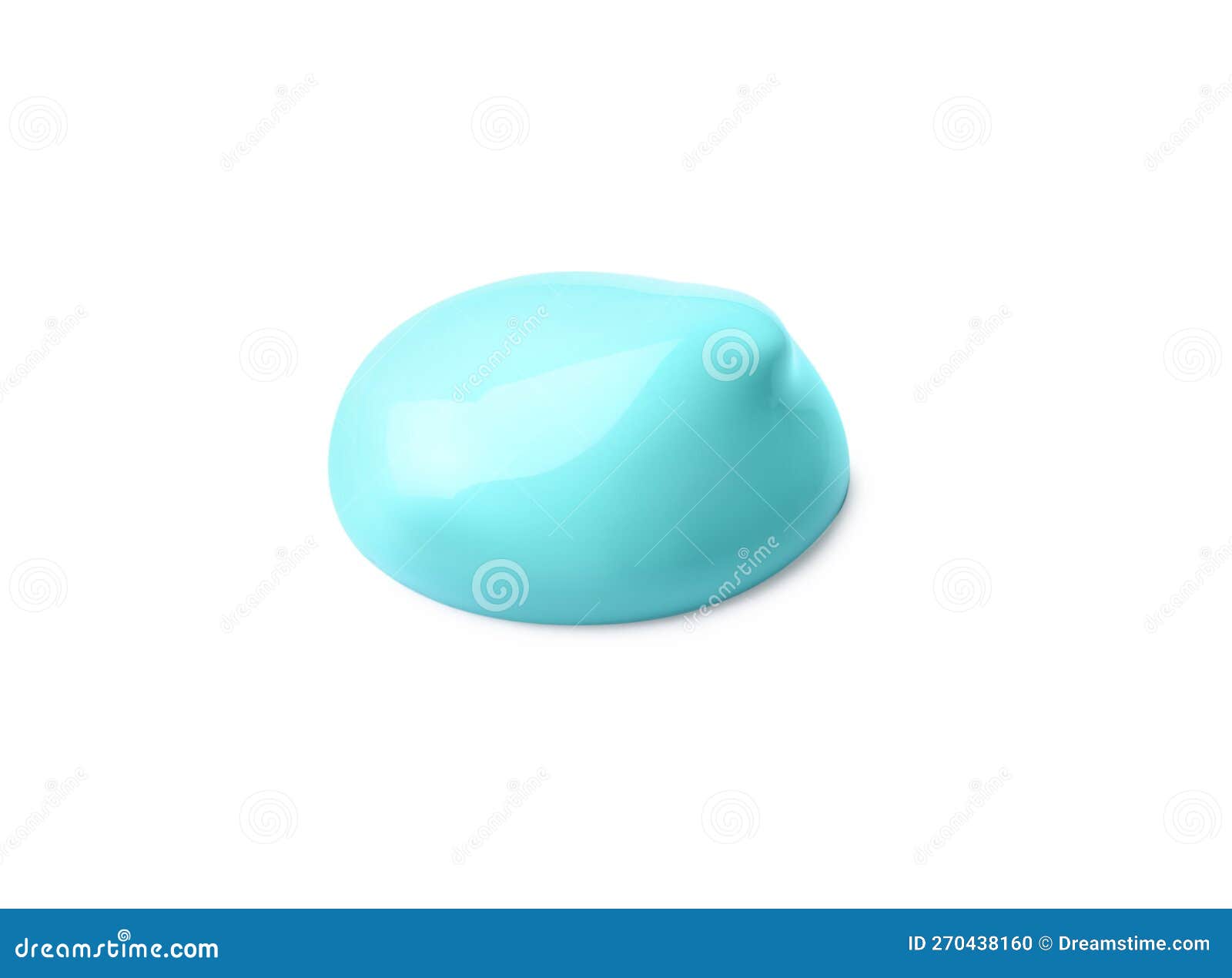 Sample of Turquoise Paint on White Background Stock Photo - Image of ...