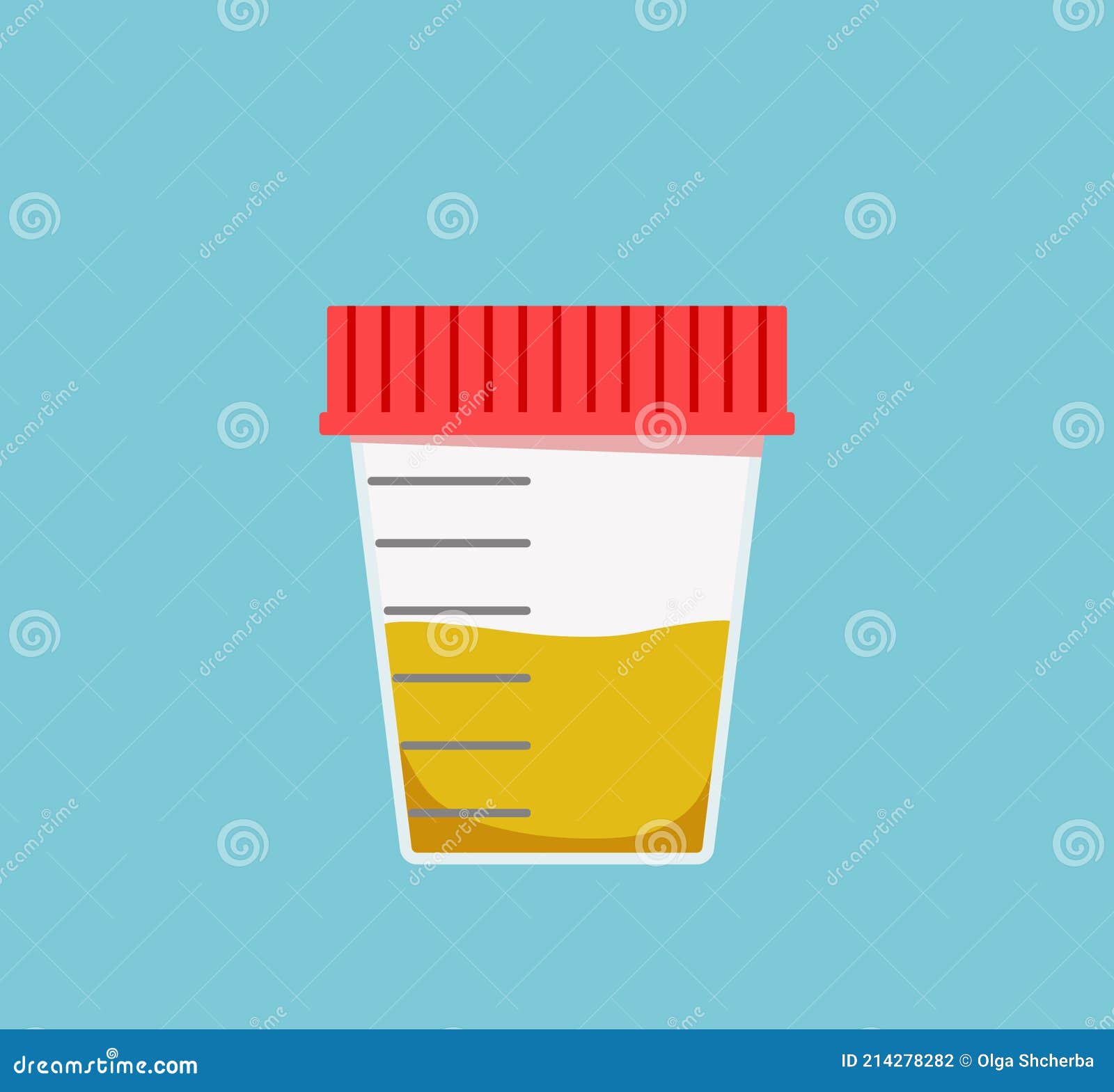 Sample of Urine Test Vector Illustration. Containers for Analysis Stock ...