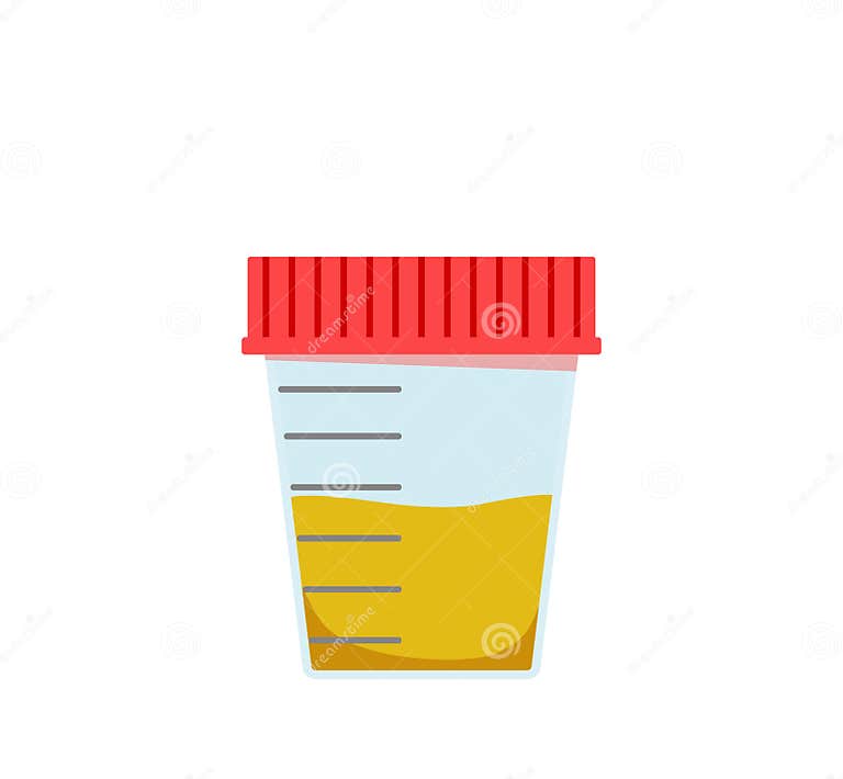 Sample of Urine Test Vector Illustration. Containers for Analysis Stock ...