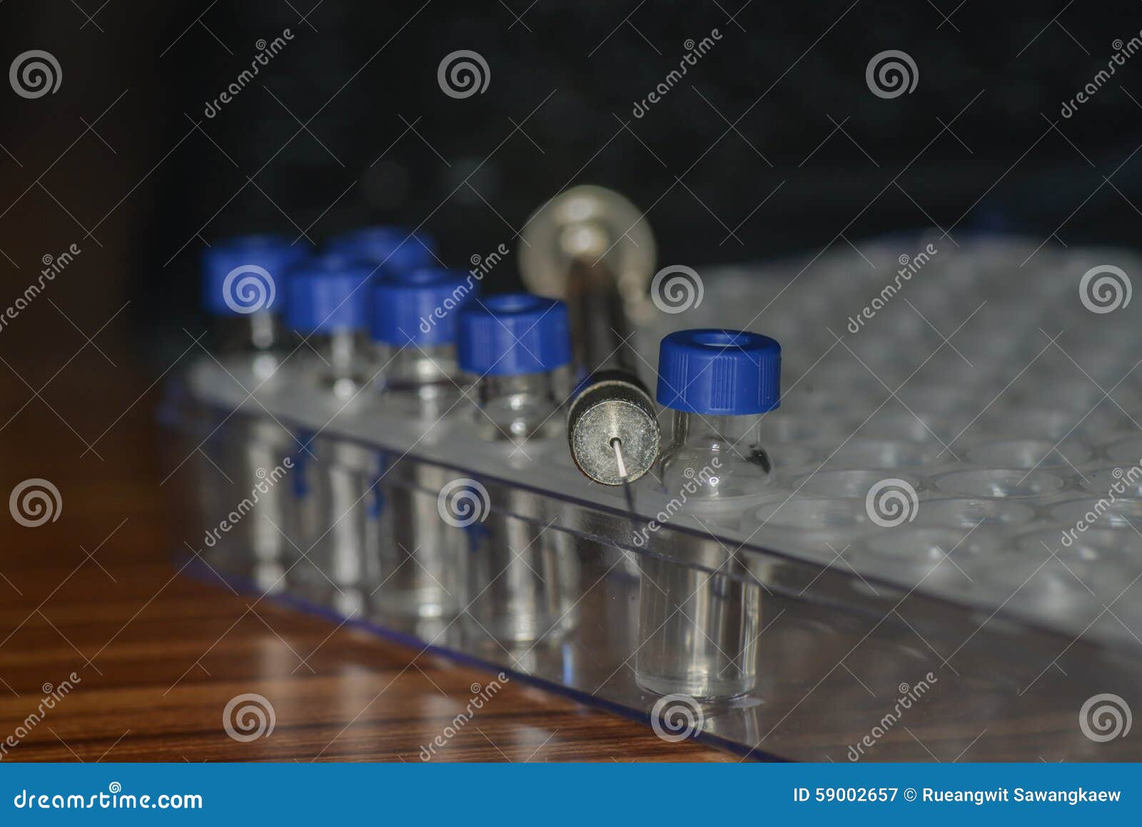 Sample Vial are Waiting for Analysis Stock Image - Image of ...