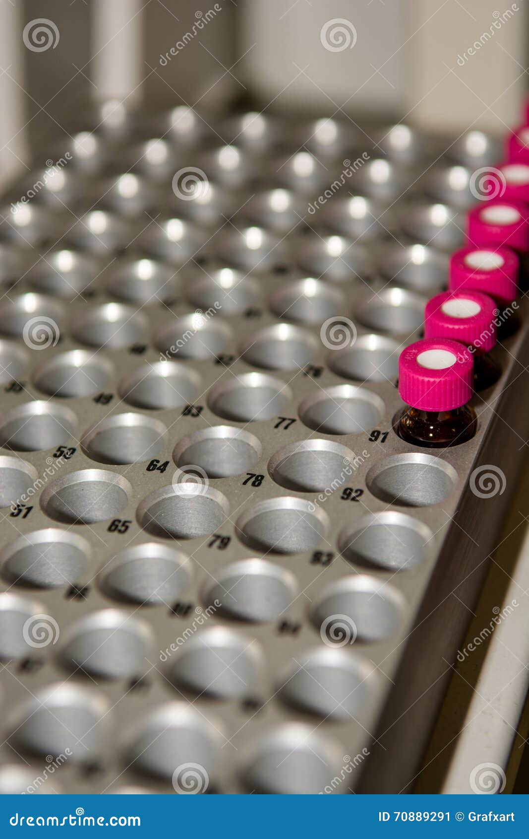 Sample Vials in Laboratory stock image. Image of medical - 70889291