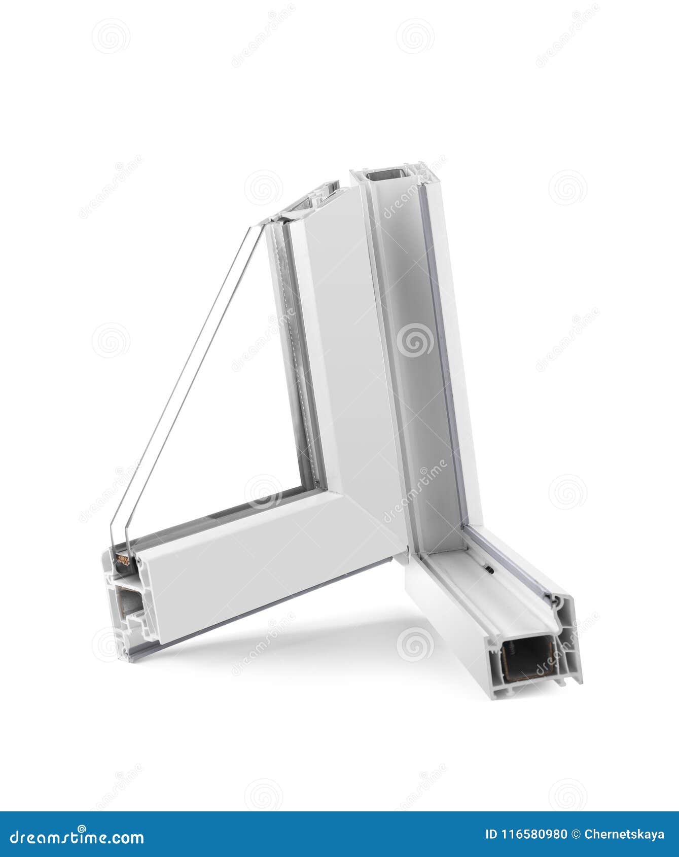 Sample of window profile stock photo. Image of background - 116580980