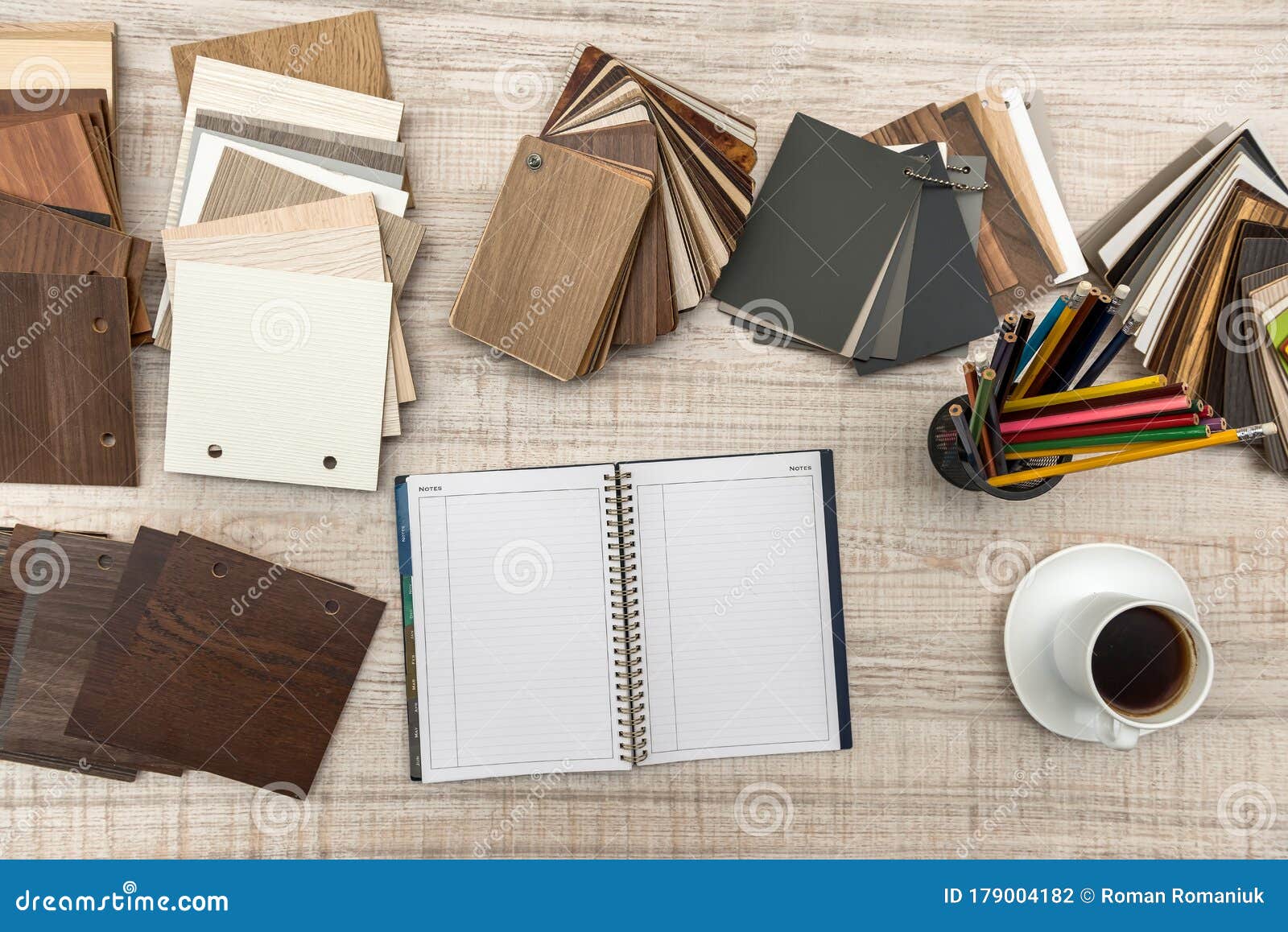 Sample of Wood Laminated Chipboard with Empty Notepad for Furniture ...