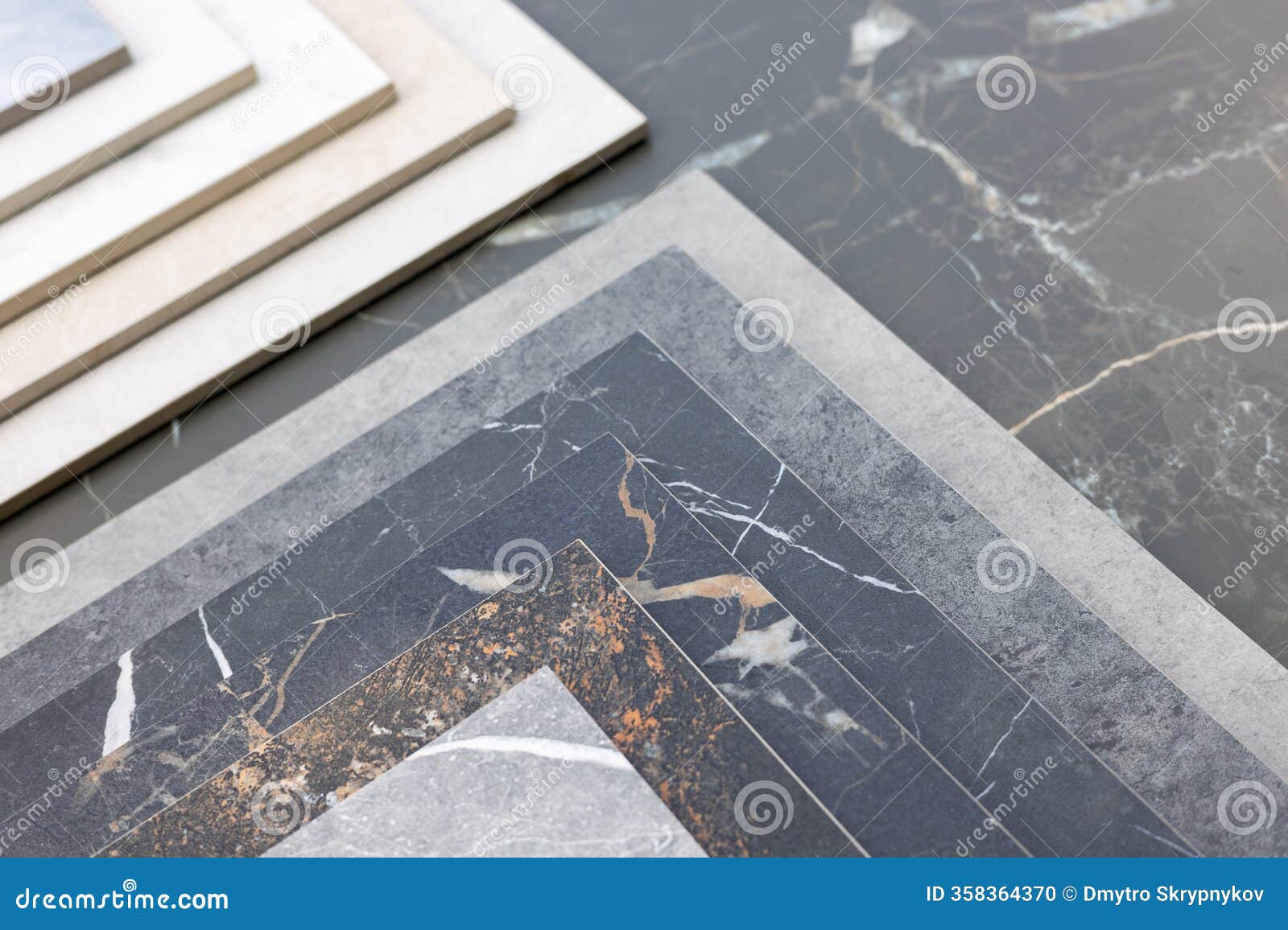 Samples of a Ceramic Tile. Colored Samples of Ceramic Tiles for Kitchen ...