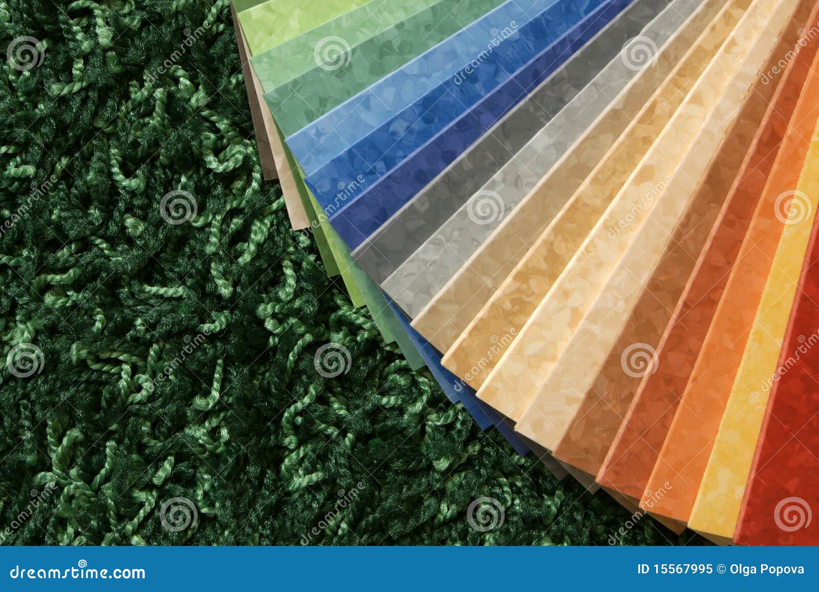 The Samples Of Collection Multicolored Linoleum Stock Image - Image of ...