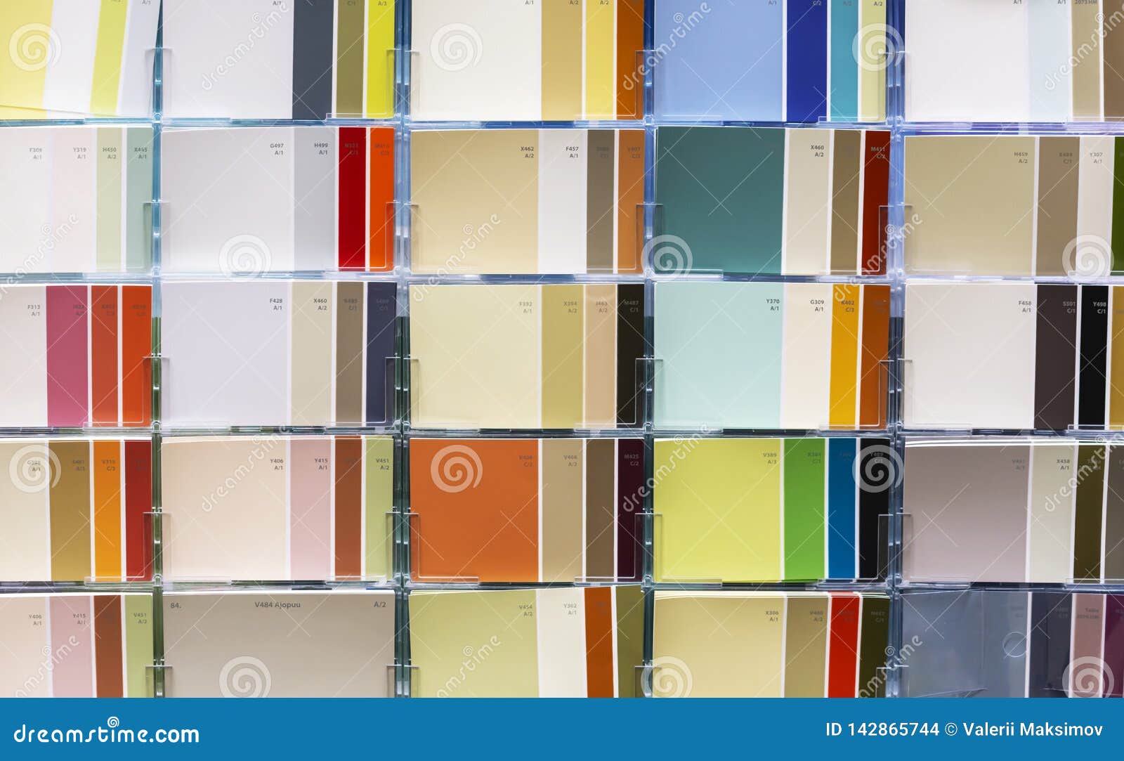 Samples of Color Combinations. the Palette of Harmonious Colors Stock ...