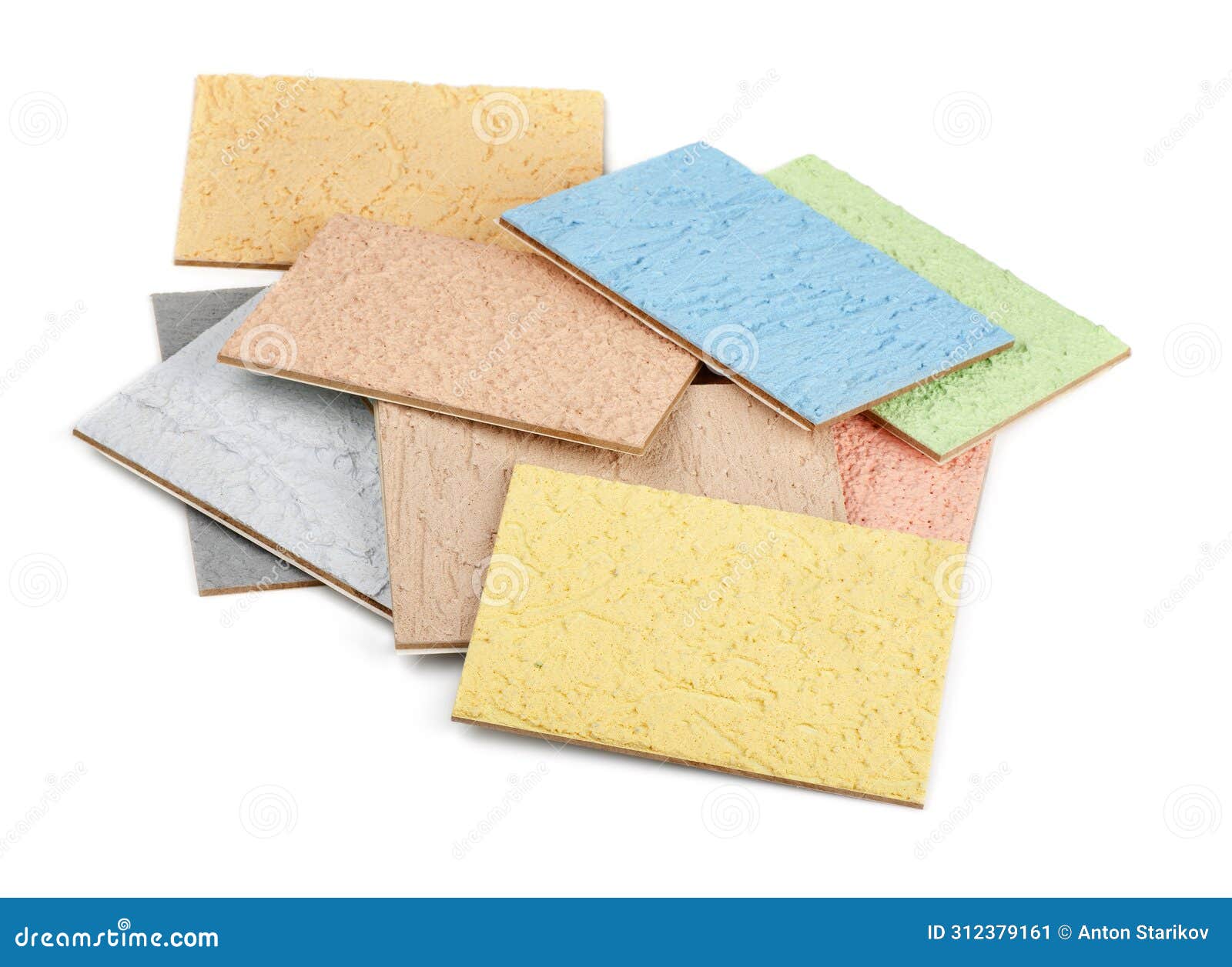 Samples of Color Decorative Plasters Stock Image - Image of decorative ...