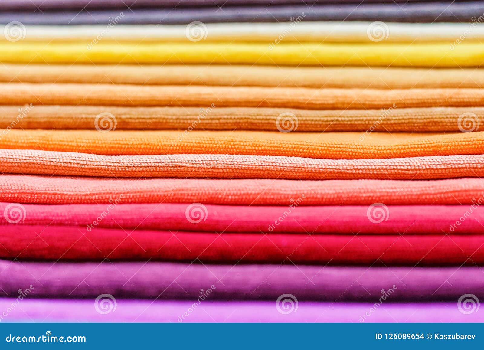 Samples of Colored Cloth Background Texture Stock Photo - Image of ...