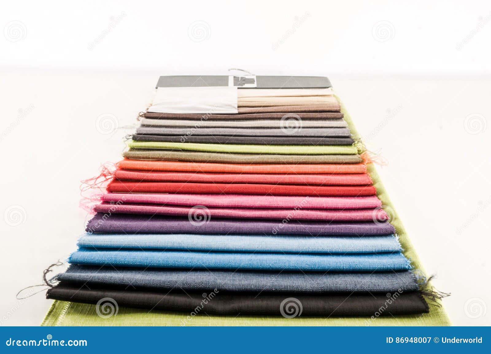Samples of colored cloth stock image. Image of fabric - 86948007