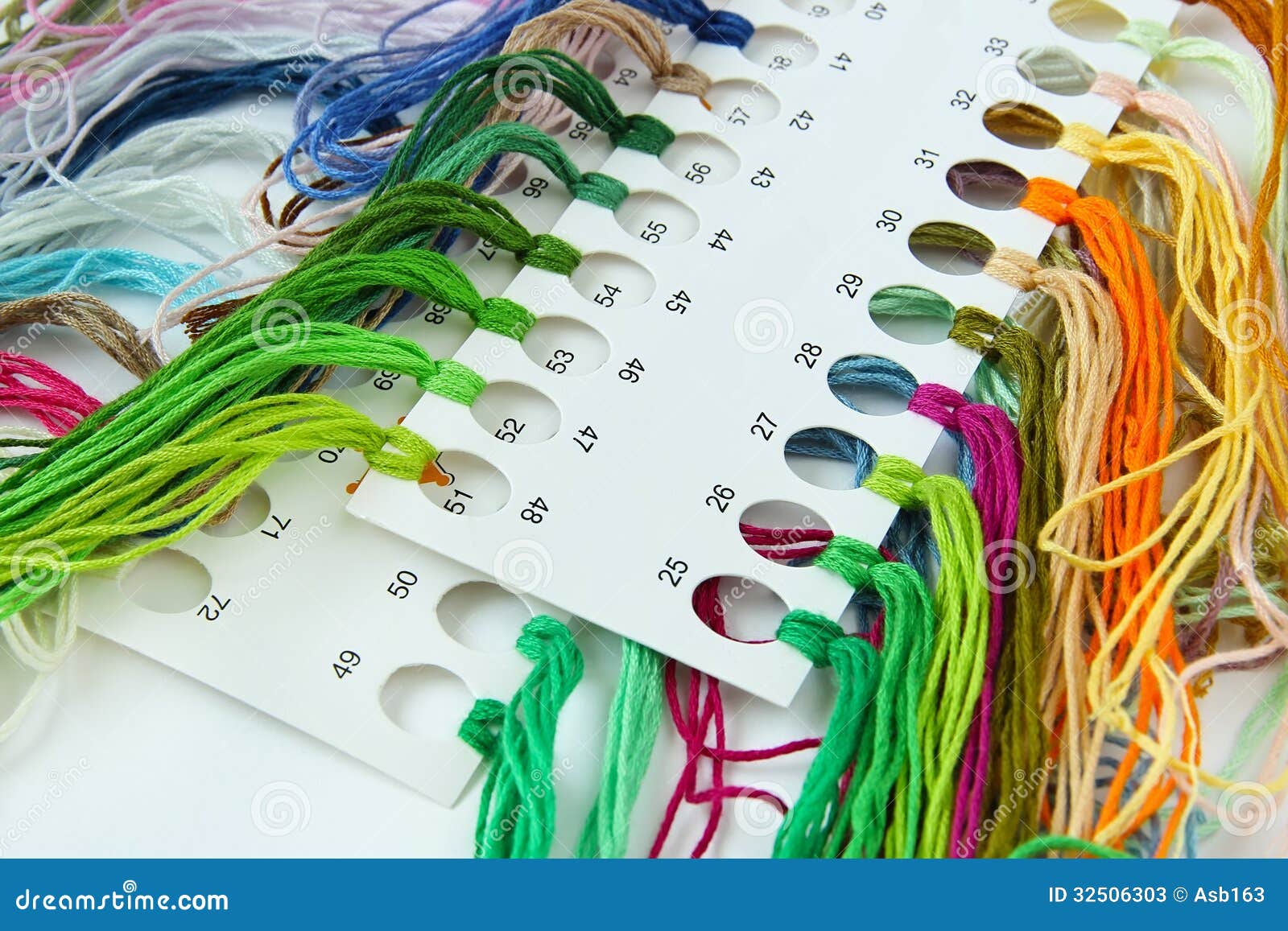 Samples colored threads stock image. Image of sewing - 32506303