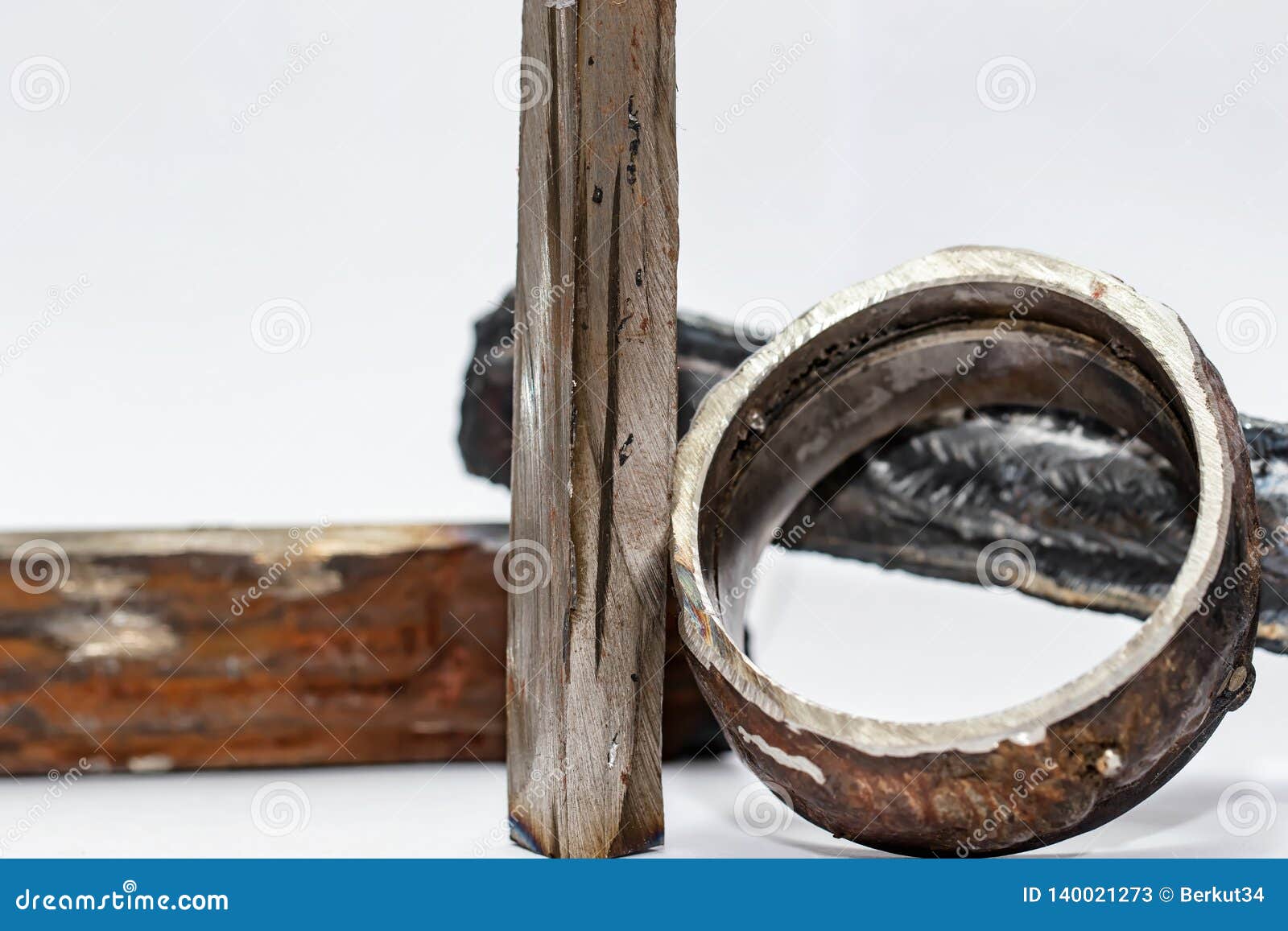 Samples of Defective Welds with Different Types of Defects Stock Image ...