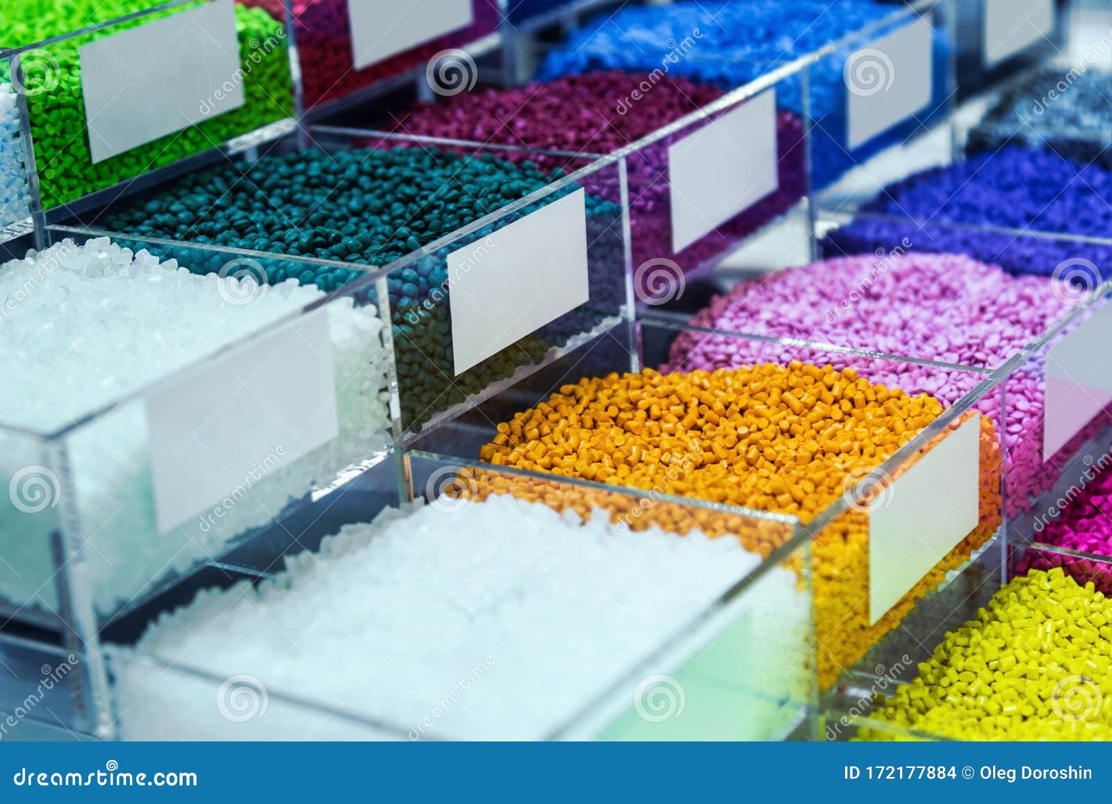 Samples of Different Colors PVC Granules Polymers Stock Photo - Image ...