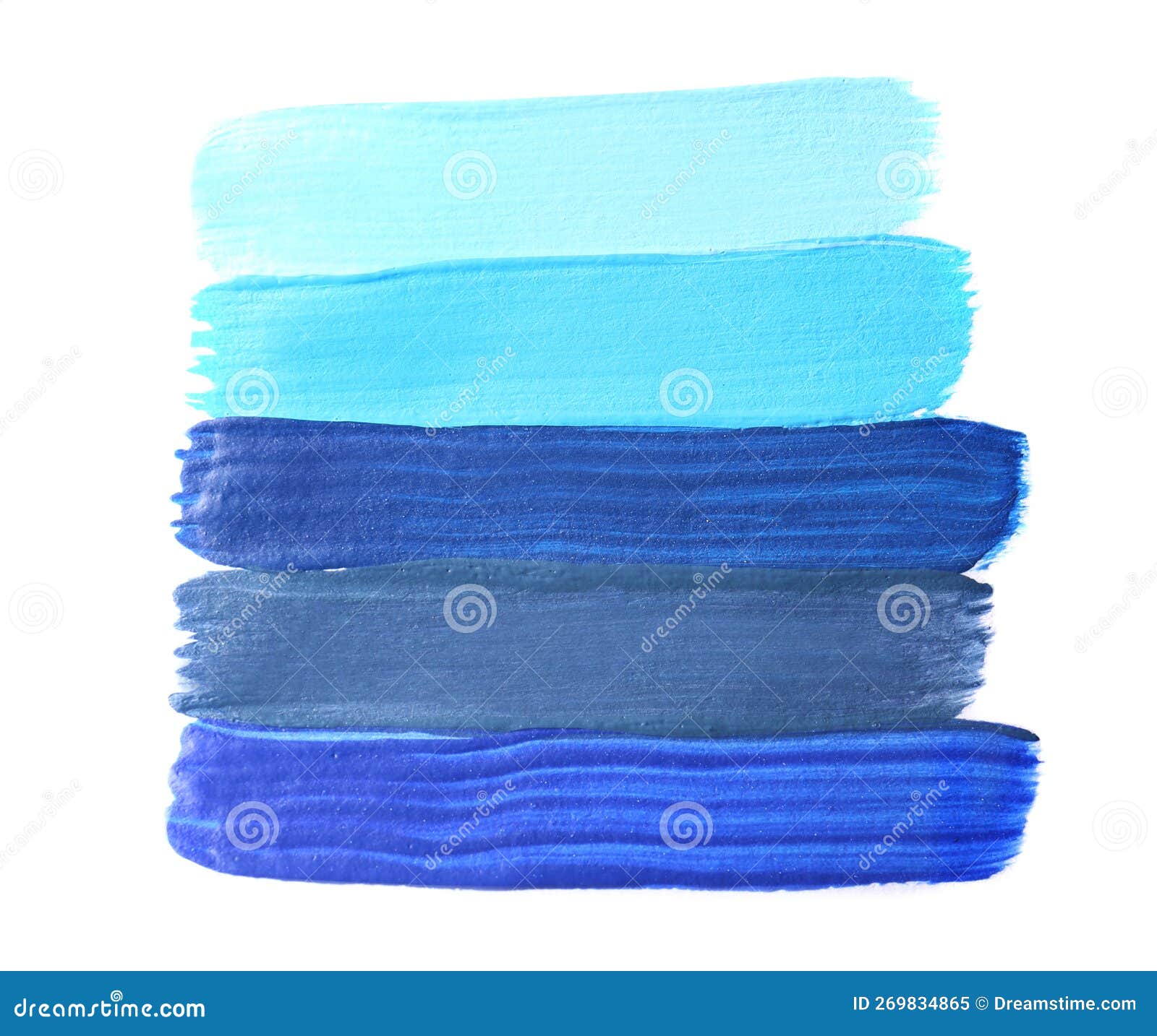 Samples of Different Paints on White Background, Top View Stock Image ...