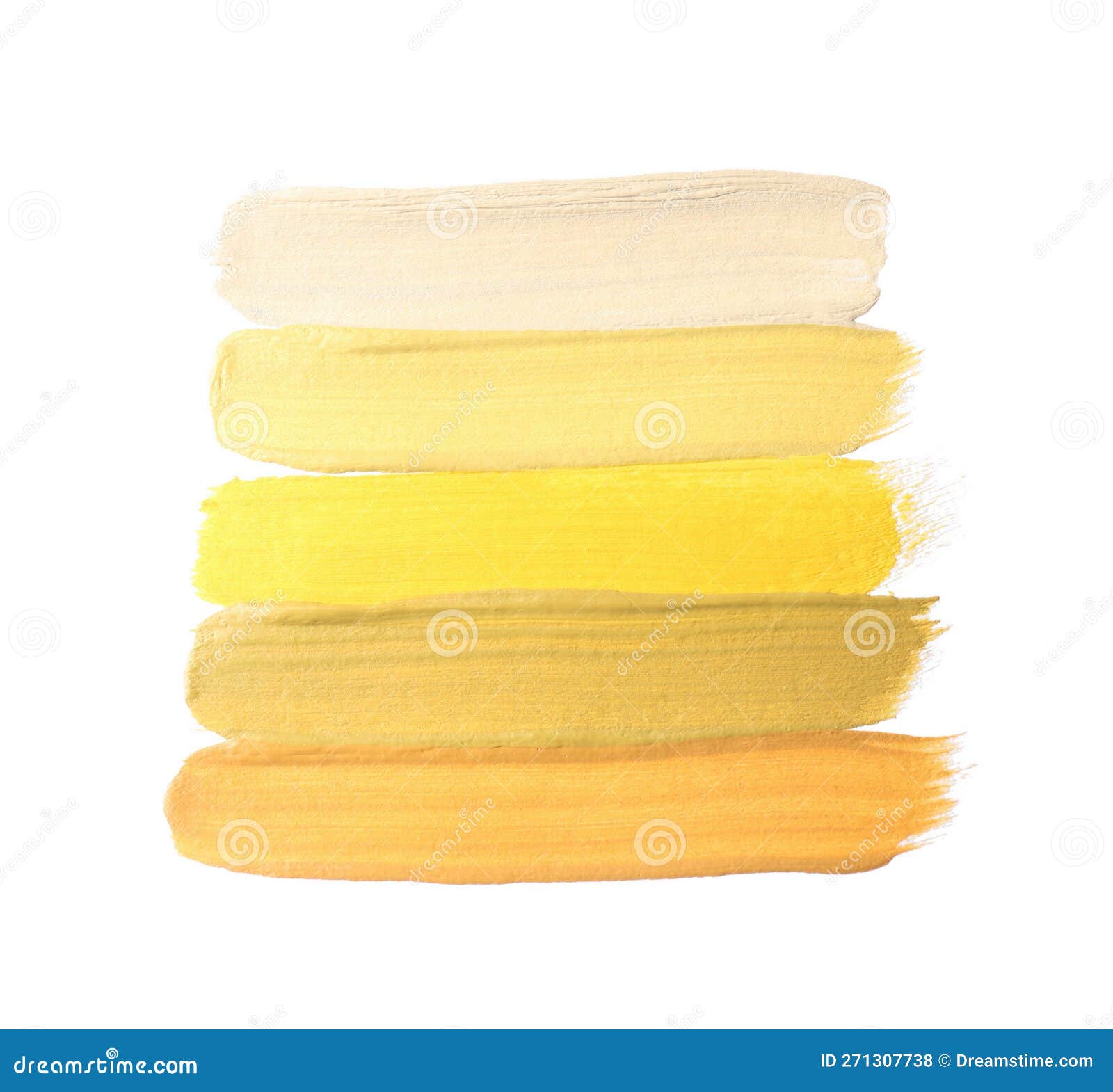 Samples of Different Paints on White Background, Top View Stock Photo ...