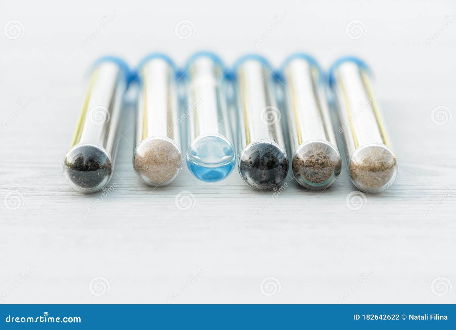 Samples of soil stock photo. Image of geology, probe - 182642622