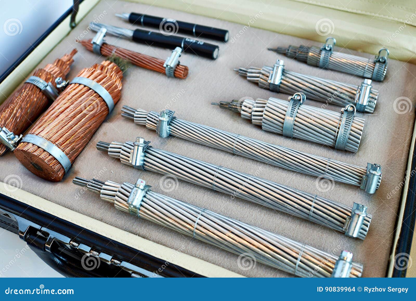 Samples of Electric Power Cable at Exhibition Editorial Stock Image ...