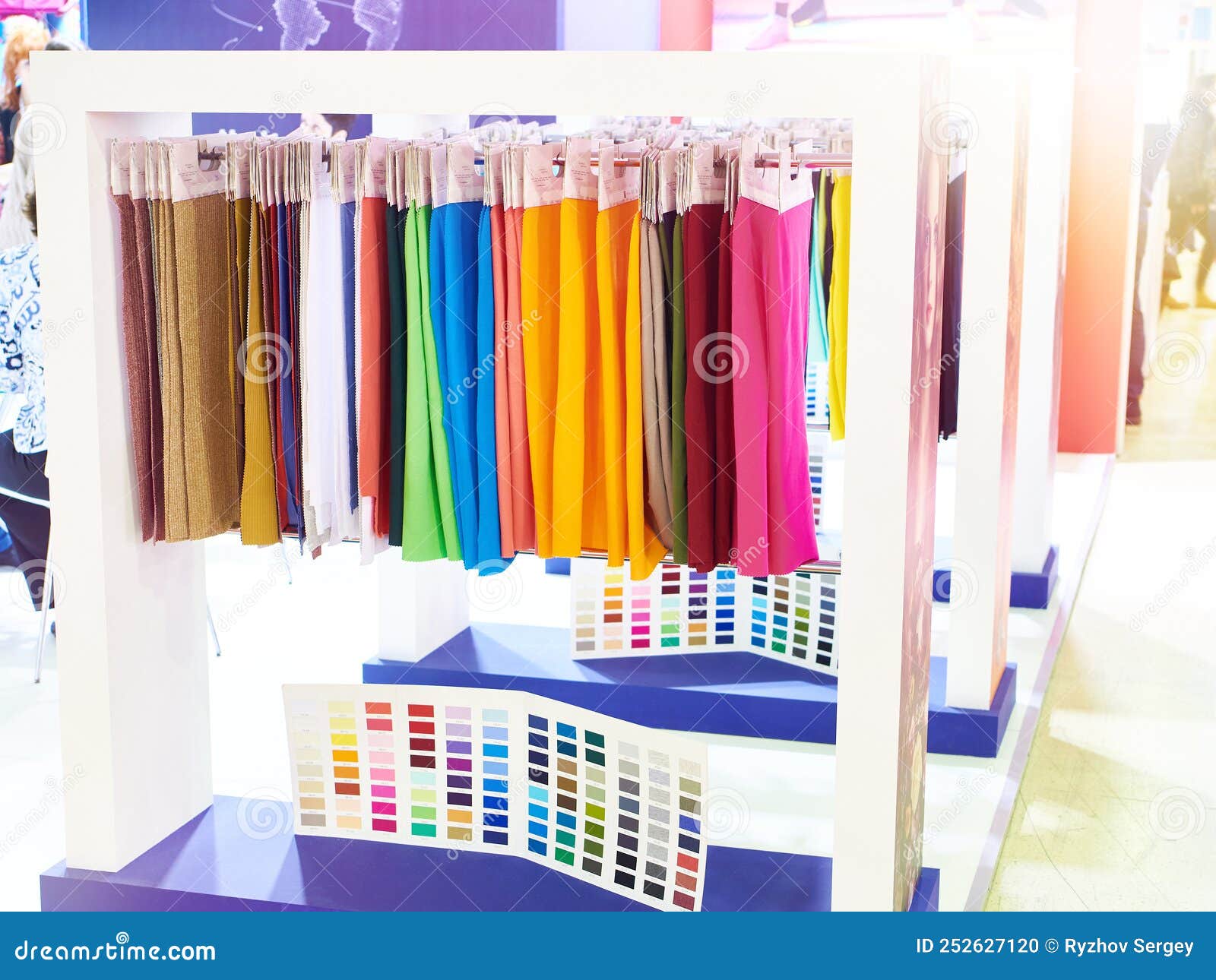 Samples of Fabrics for Tailoring in Shop Stock Photo - Image of fabric ...