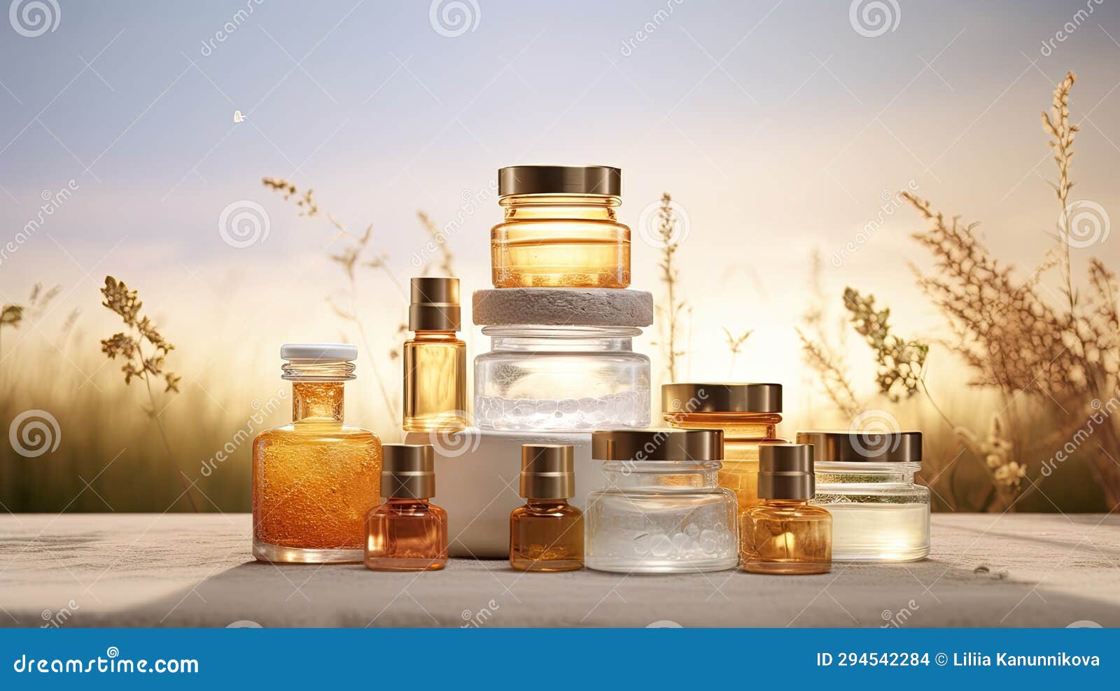 Samples Featuring Transparent Gel and White Cream, Emphasizing Their ...