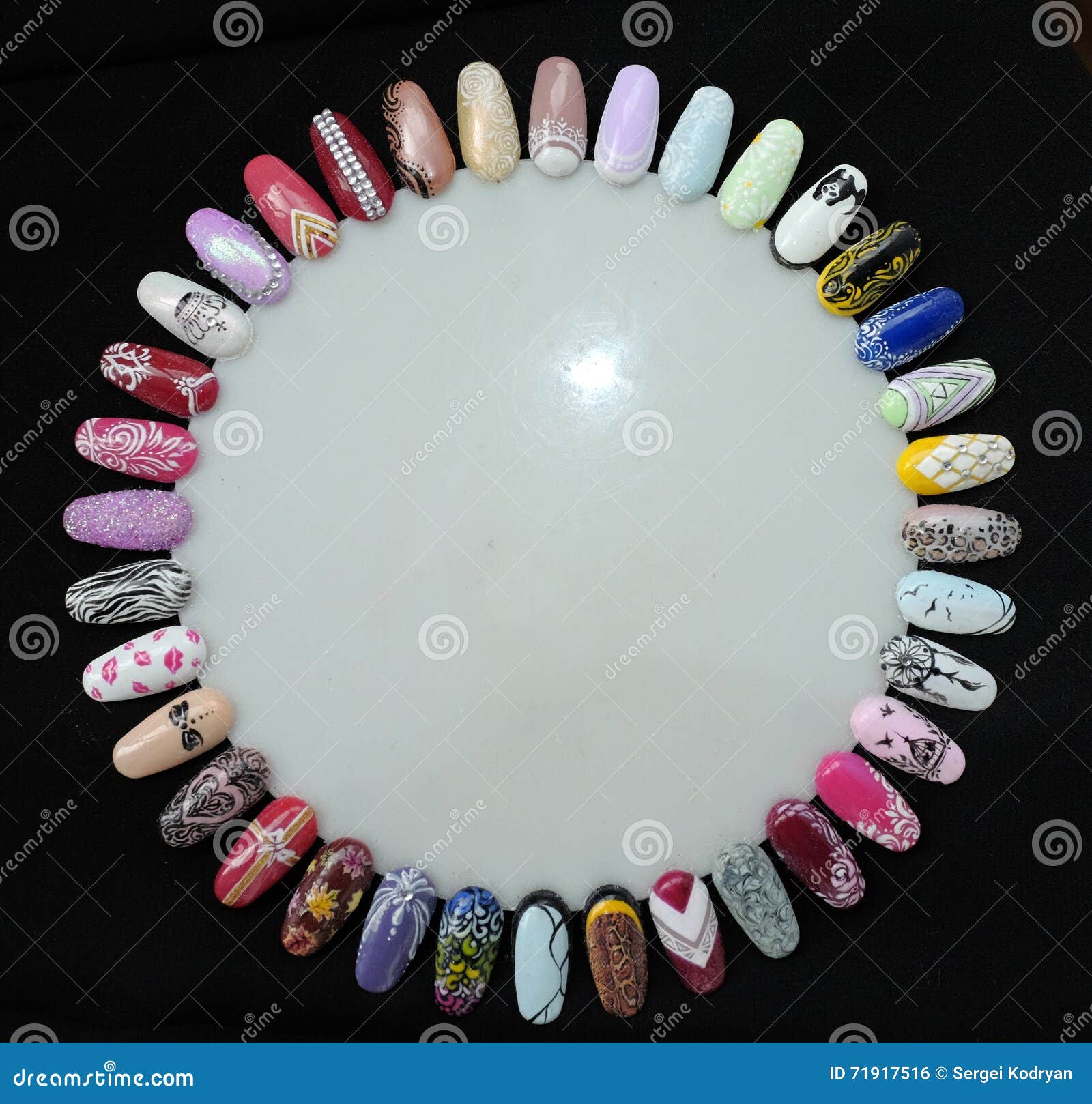 Samples of female manicure stock photo. Image of luxury - 71917516
