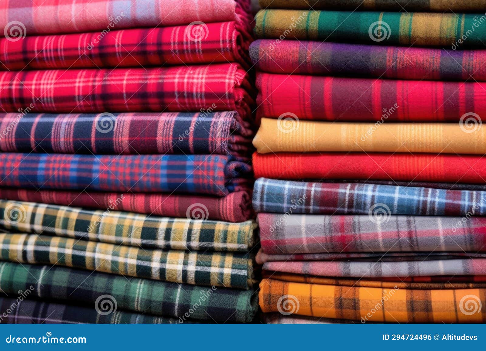 Samples of Finished Flannel Patterns Stock Illustration - Illustration ...