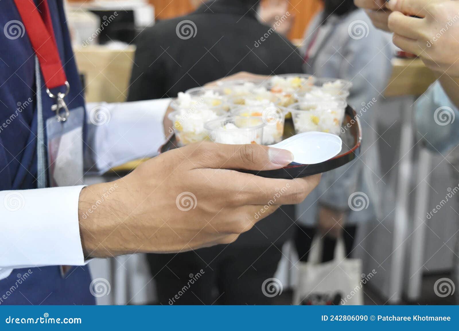 Samples Food Placed on the Tray for Sensory Testing Stock Photo - Image ...
