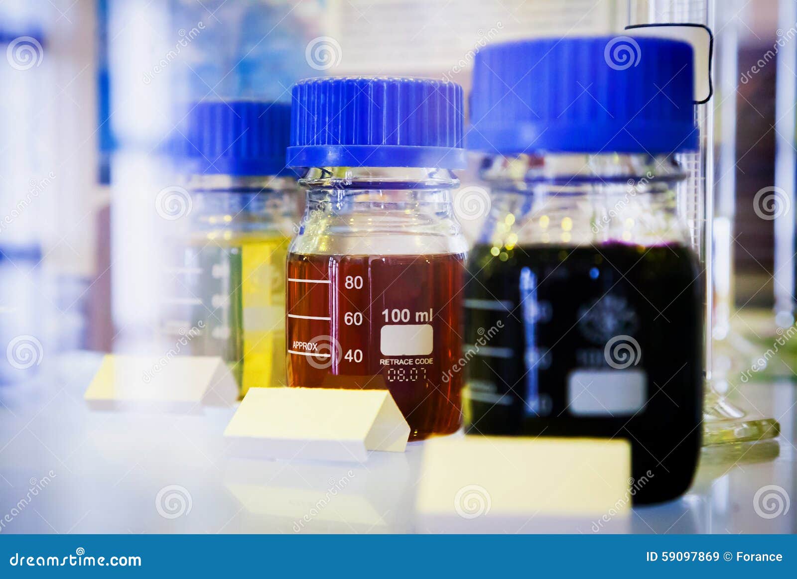 Samples of Fuels in Closable Bottle Stock Image - Image of science ...