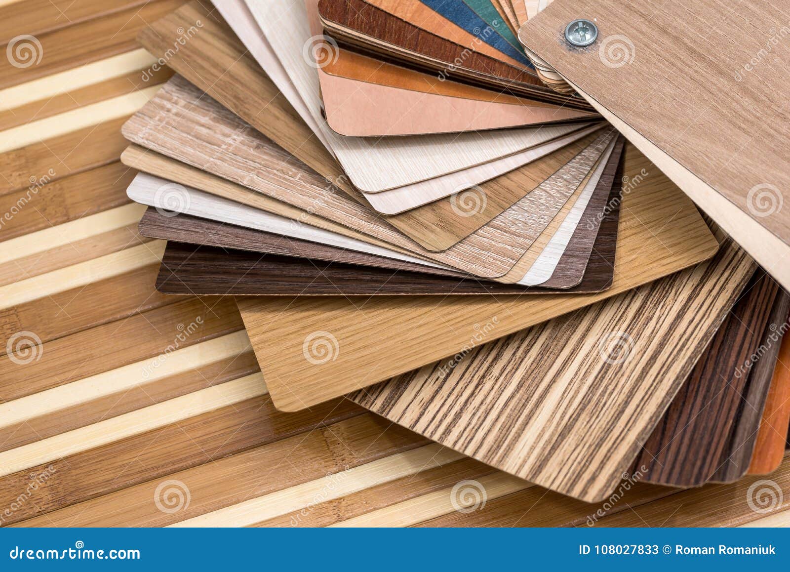 Samples of Furniture or Laminate on Desk Stock Image - Image of floor ...