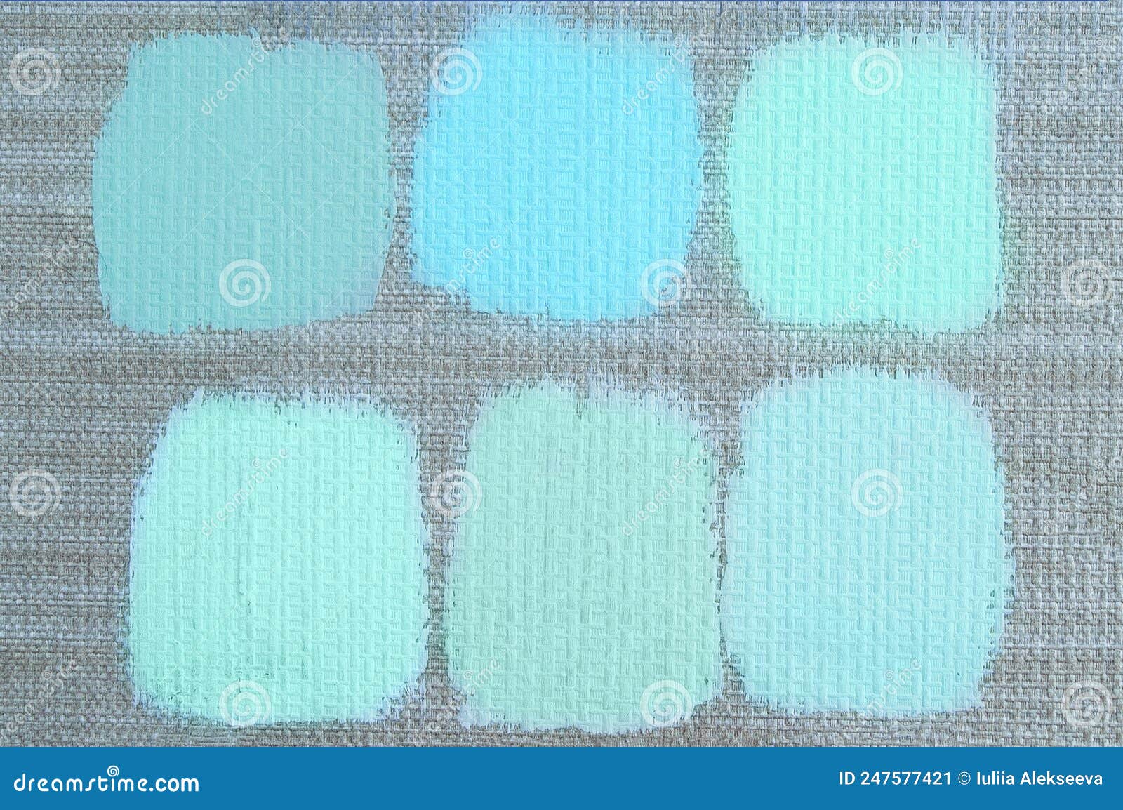 Samples of Green Paint on the Wallpaper on Wall Stock Image - Image of ...