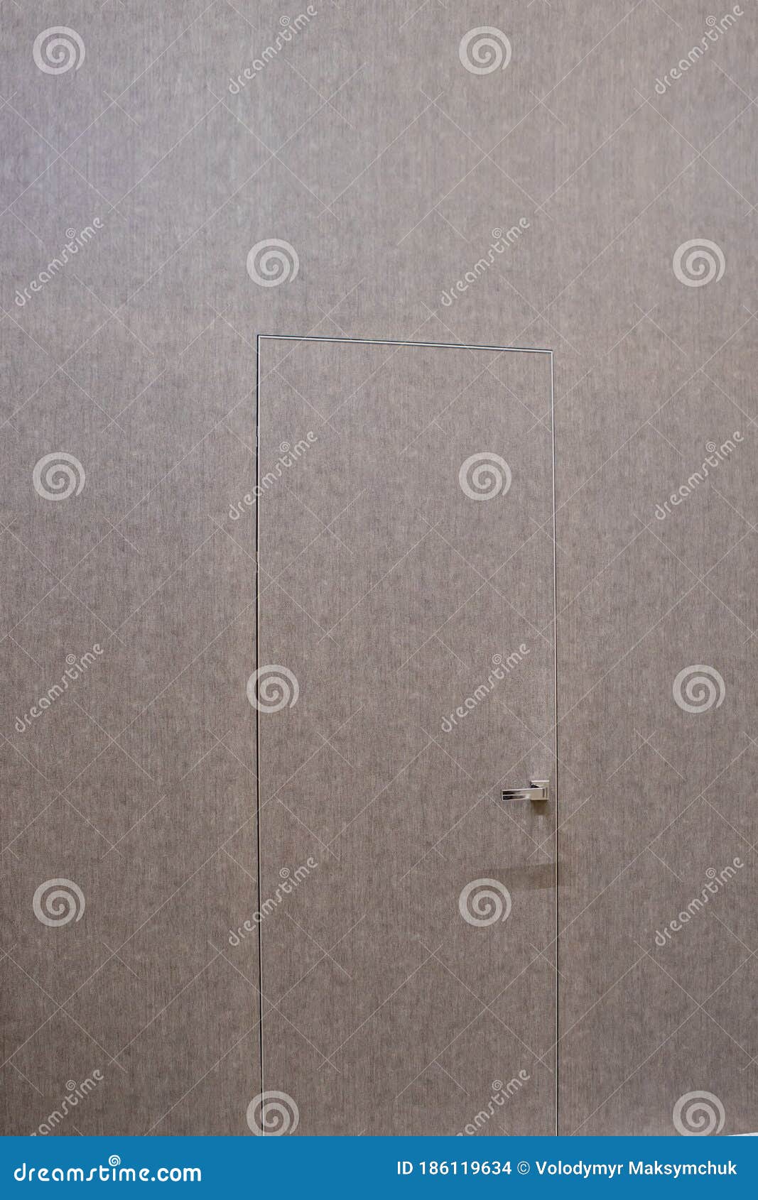 Samples of Hidden Doors in the Showroom of the Store Stock Photo ...