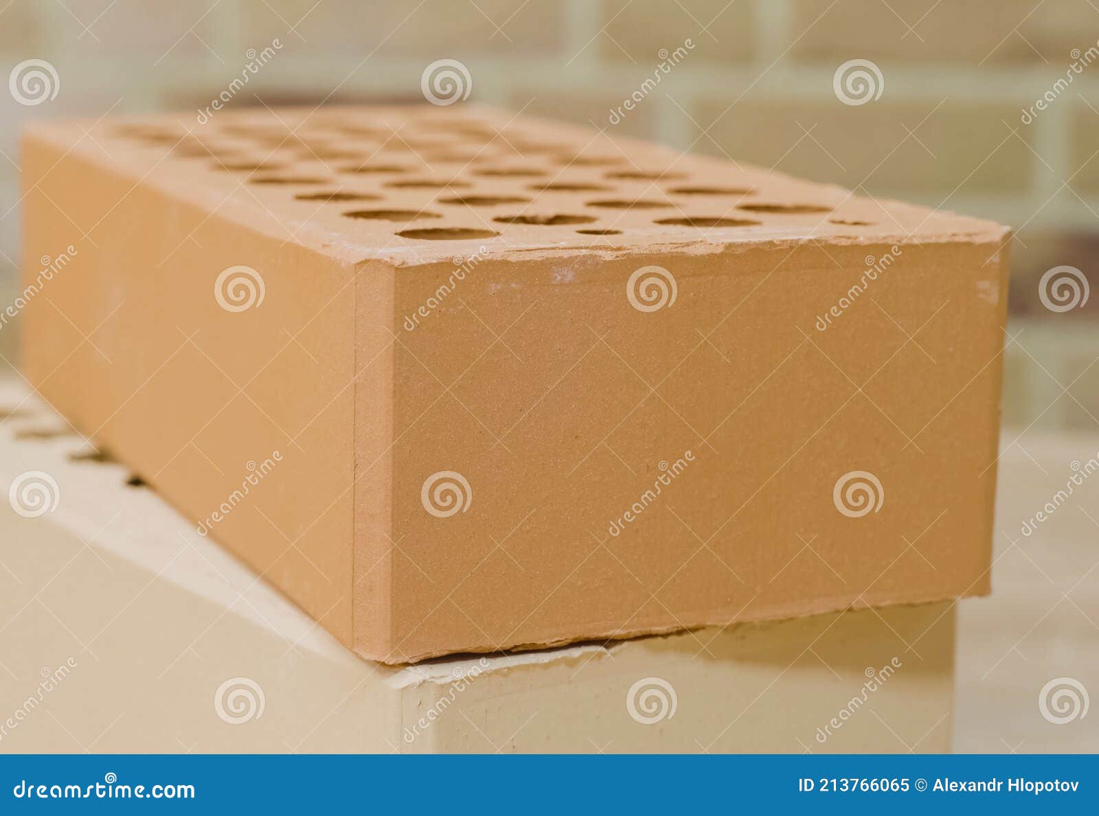 Samples of Hollow Bricks. Factory Products Stock Image - Image of wall ...