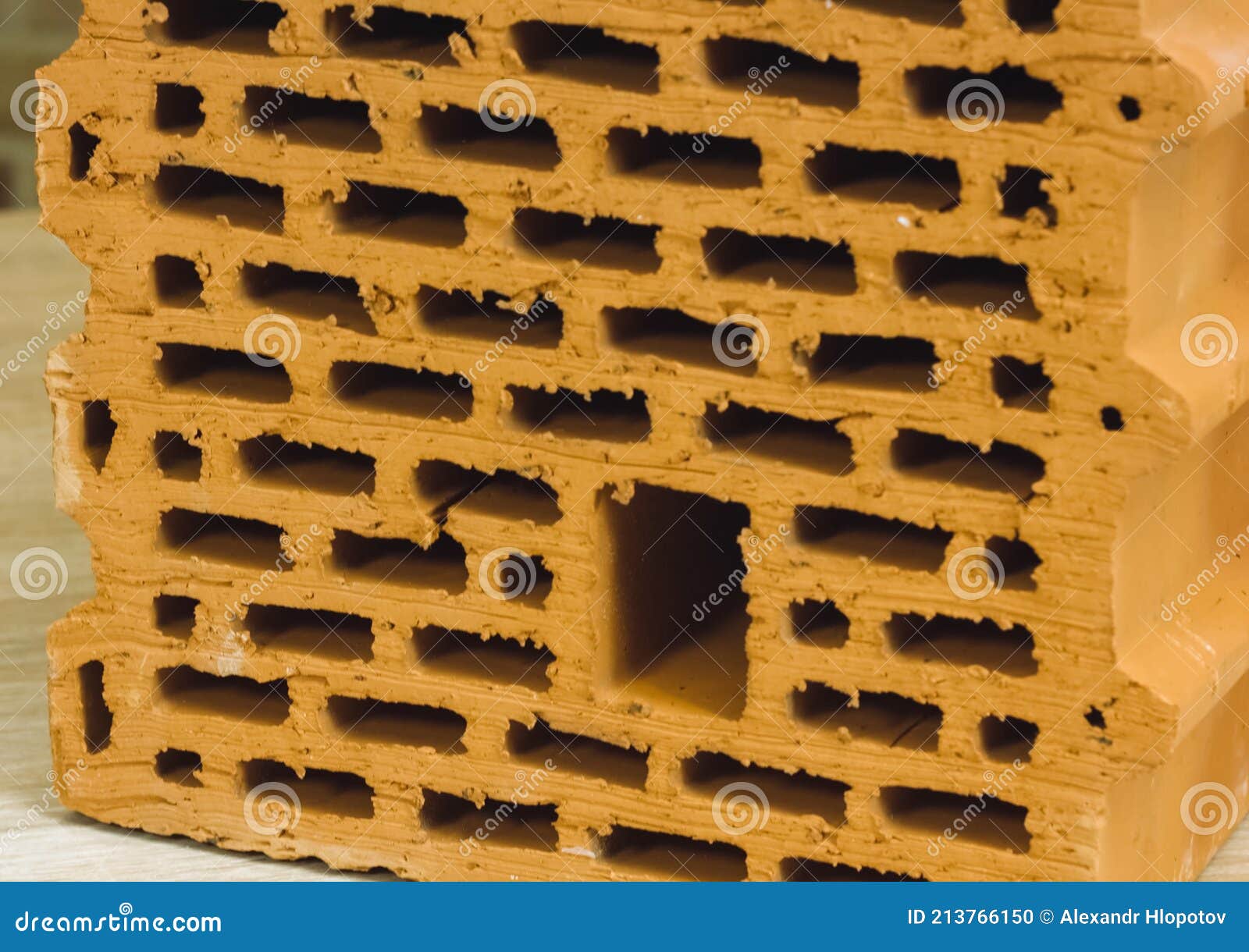 Samples of Hollow Bricks. Factory Products Stock Photo - Image of ...