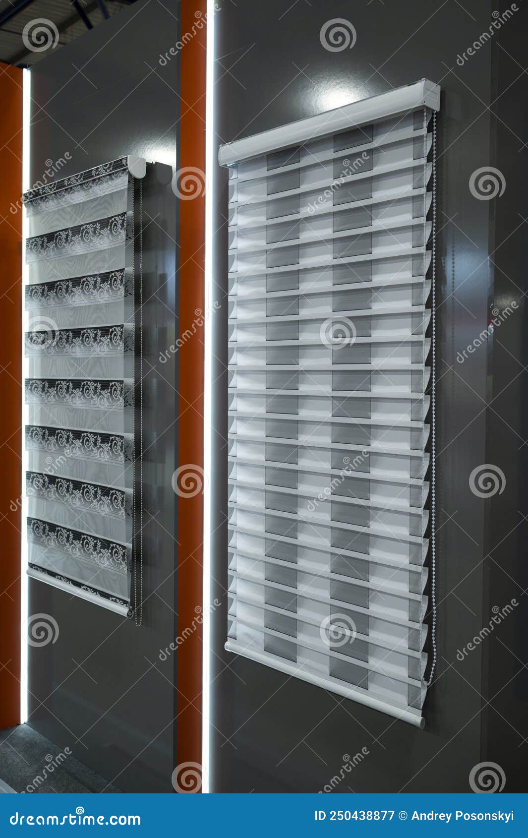 Samples of Interior Blinds for Windows in a Store for Construction ...