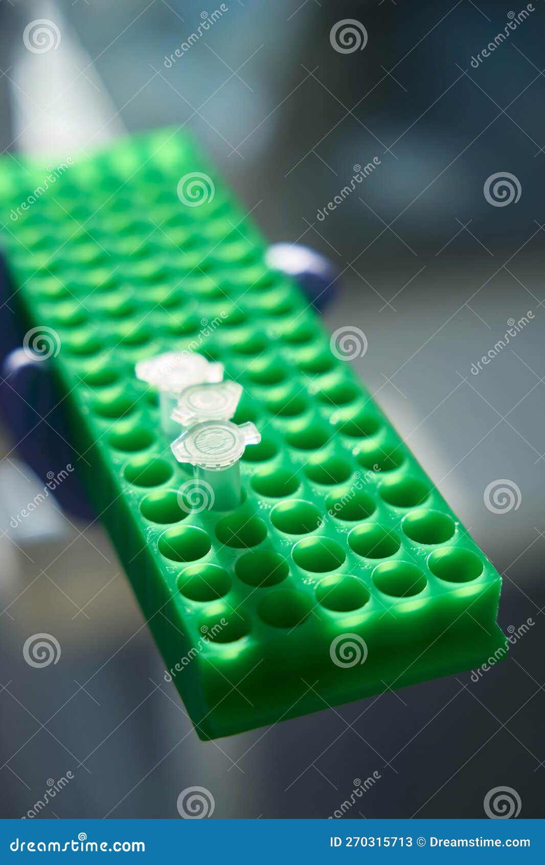 Samples of Labeled Biomaterial in a Special Laboratory Unit Stock Image ...