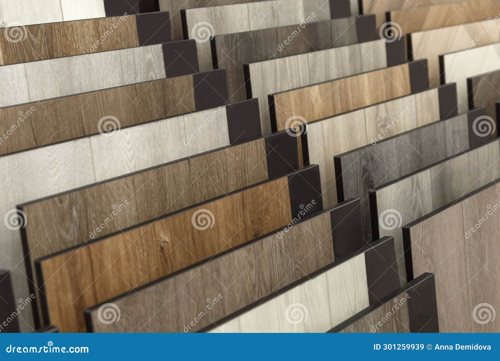 Samples of Laminate in the Store. Repair and Interior Design Stock ...