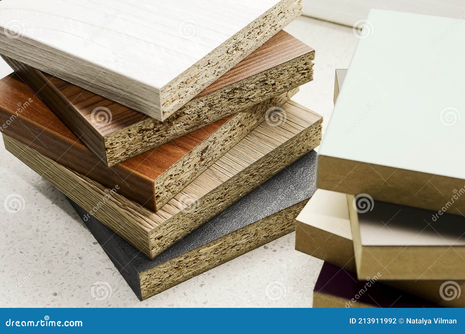 Samples of Laminated Board for Design. Close-up Stock Photo - Image of ...