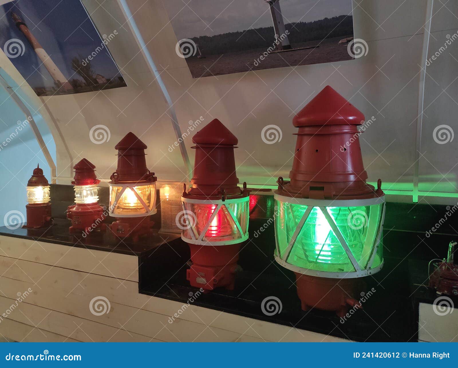 Samples of Lighthouses Multi-colored Stock Photo - Image of home ...