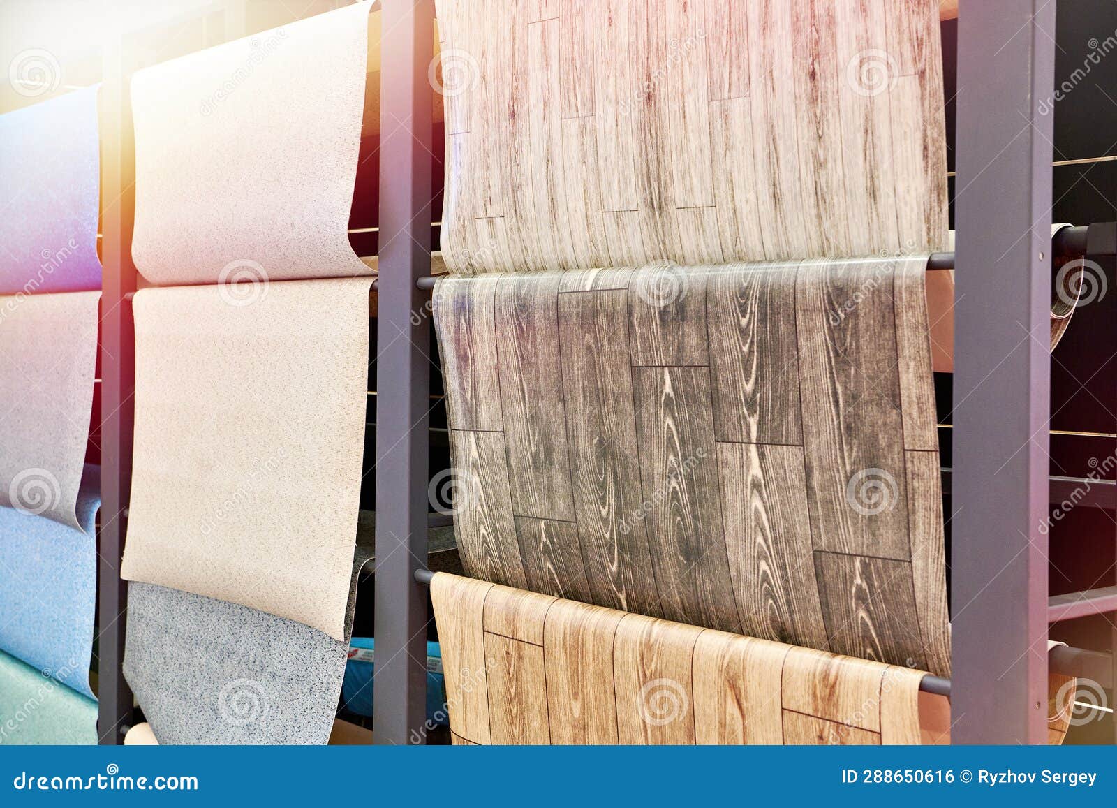 Samples of Linoleum Flooring Stock Photo - Image of samples, soft ...