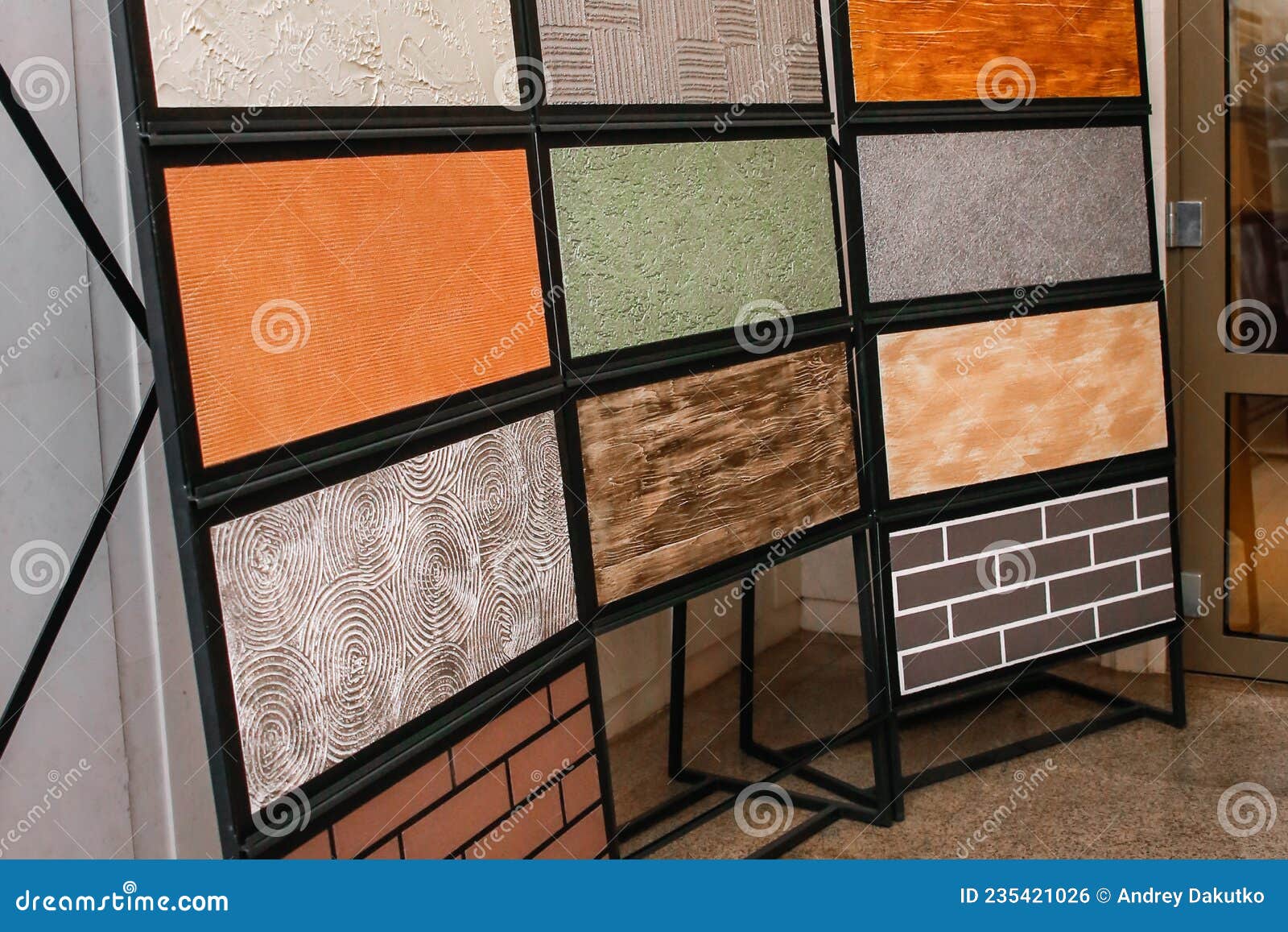 Samples of Modern Facade Materials for the Design and Decoration of the ...
