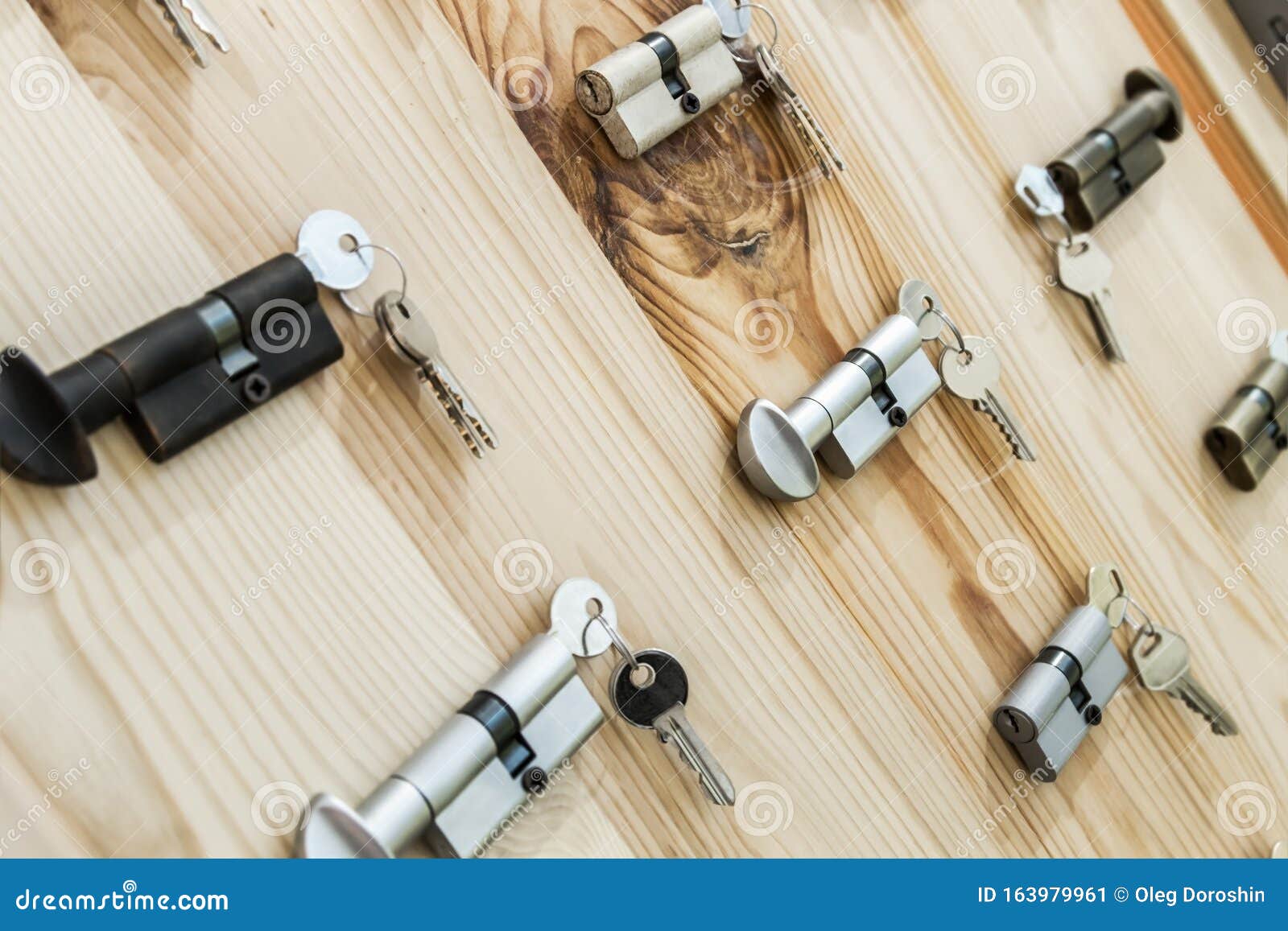 Samples of Modern Locks with Keys Stock Image - Image of factory, tool ...