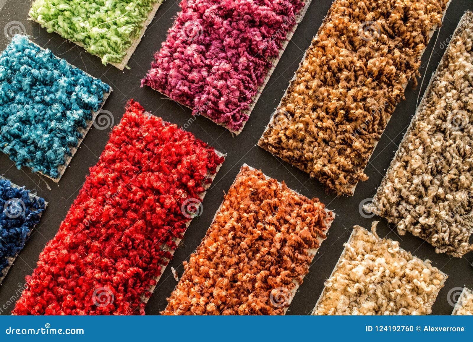 Samples of a Multi-colored Carpet Stock Photo - Image of soft, measure ...