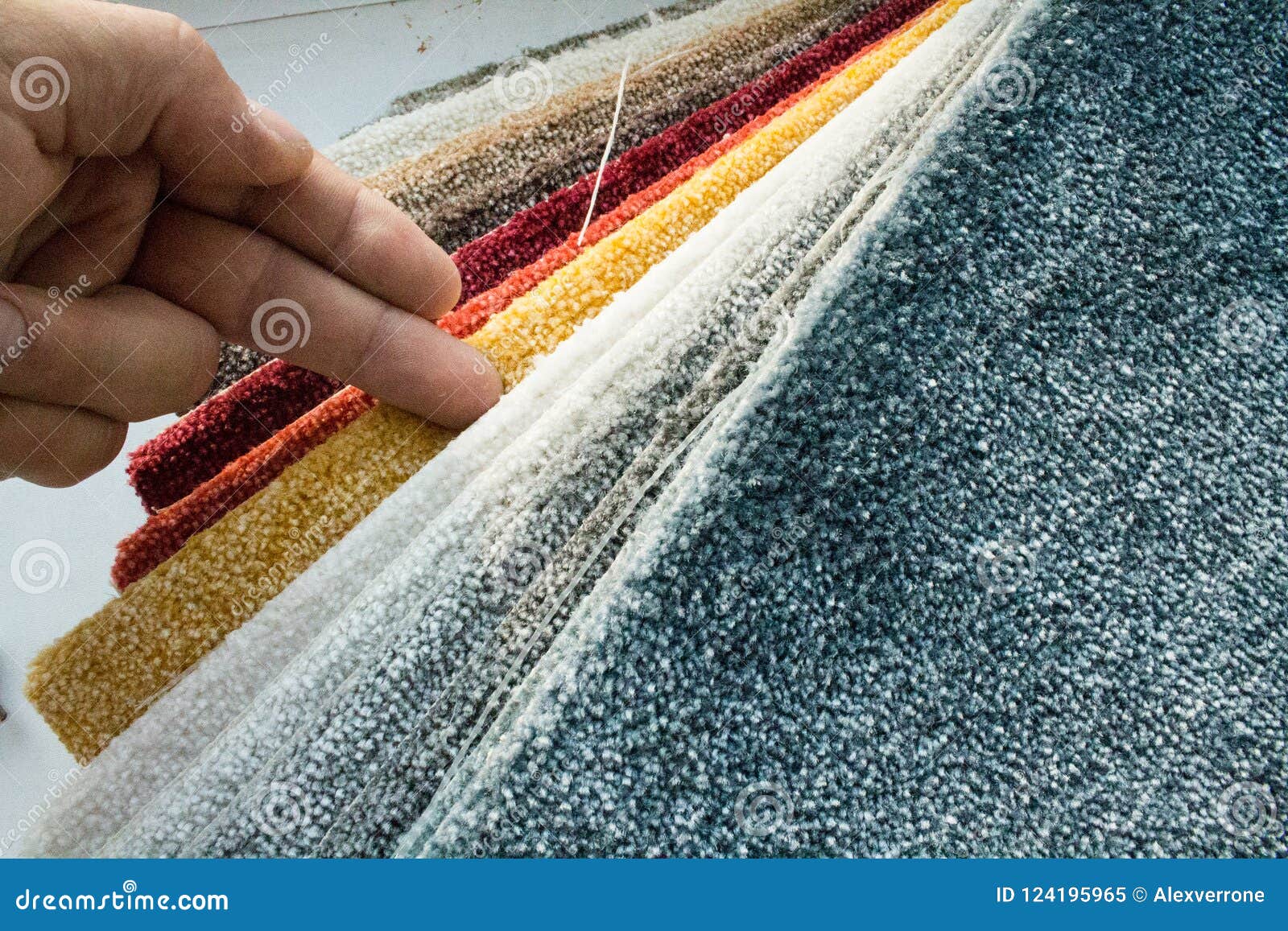 Samples of a Multi-colored Carpet Stock Image - Image of carpet ...