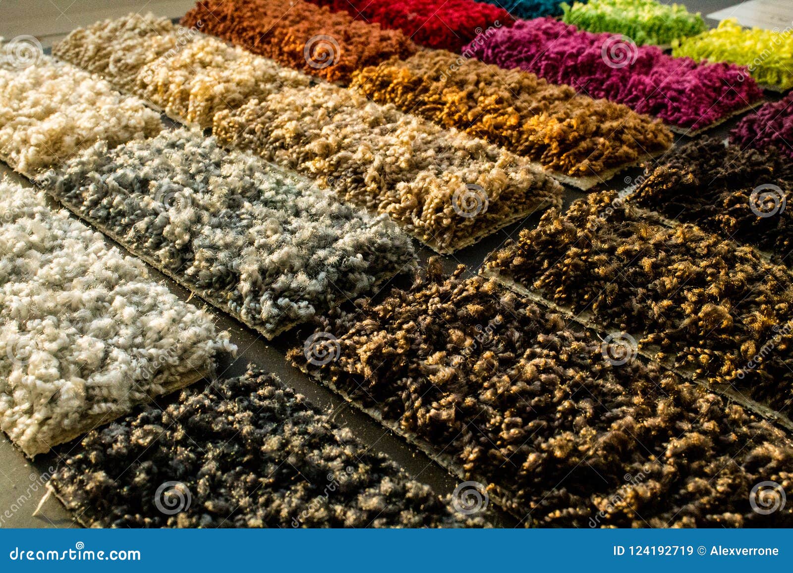 Samples of a Multi-colored Carpet Stock Image - Image of warm, carpet ...