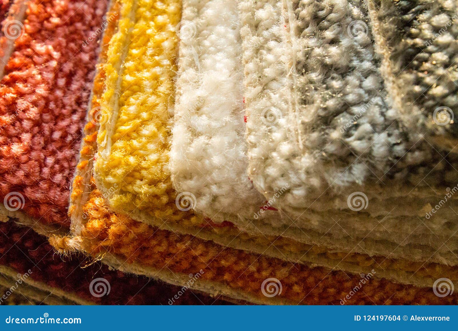 Samples of a Multi-colored Carpet Stock Photo - Image of design ...