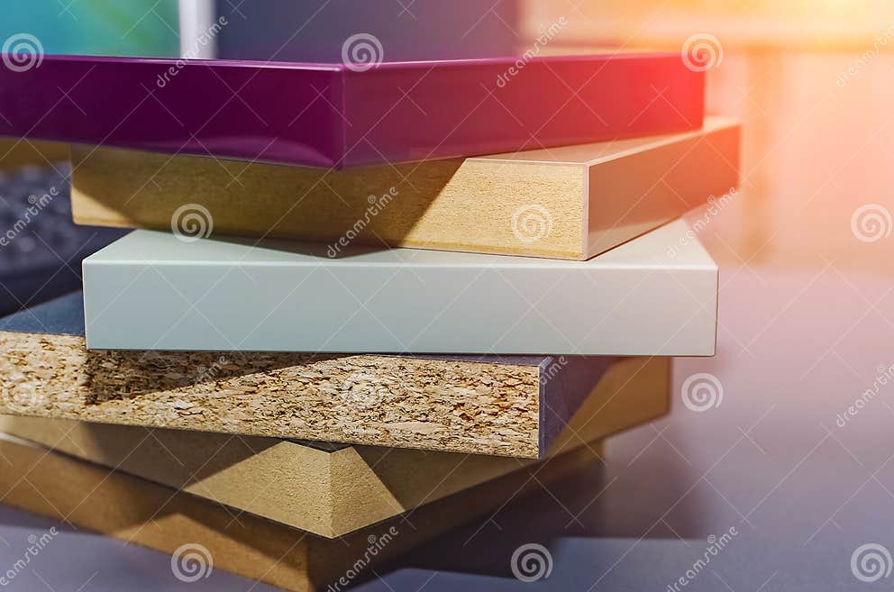 Samples of Multi-colored Finishing Material Based on Laminated ...