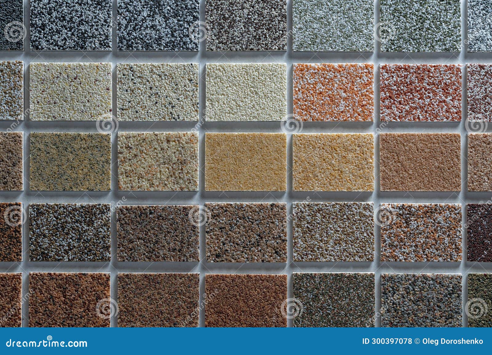 Samples of Multi Colored Plaster for the Decoration of the Facade and ...