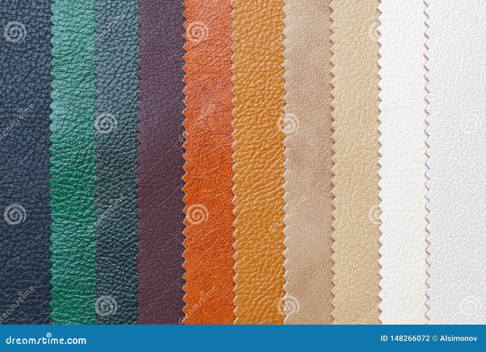 Samples of Natural, Textured, Multi-colored Leather. Top View Stock ...