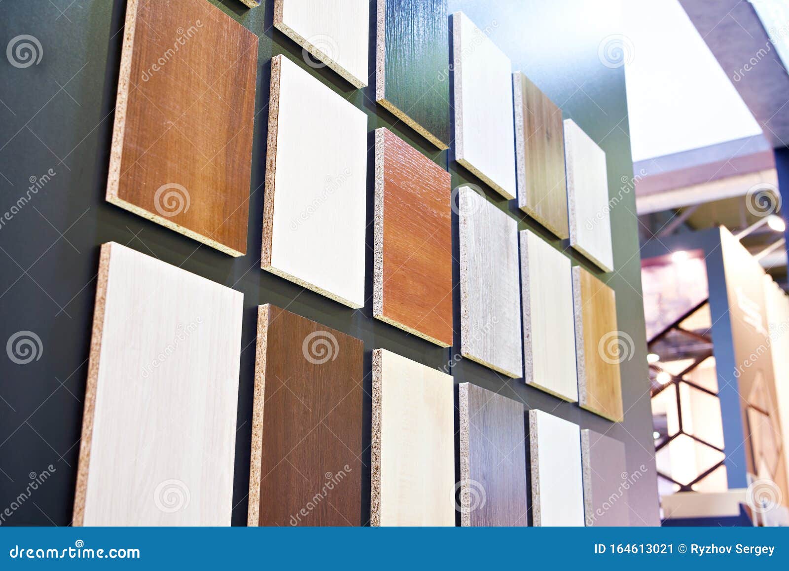Samples Of Particle Board For Furniture In Store Stock Image Image Of Texture Store 164613021