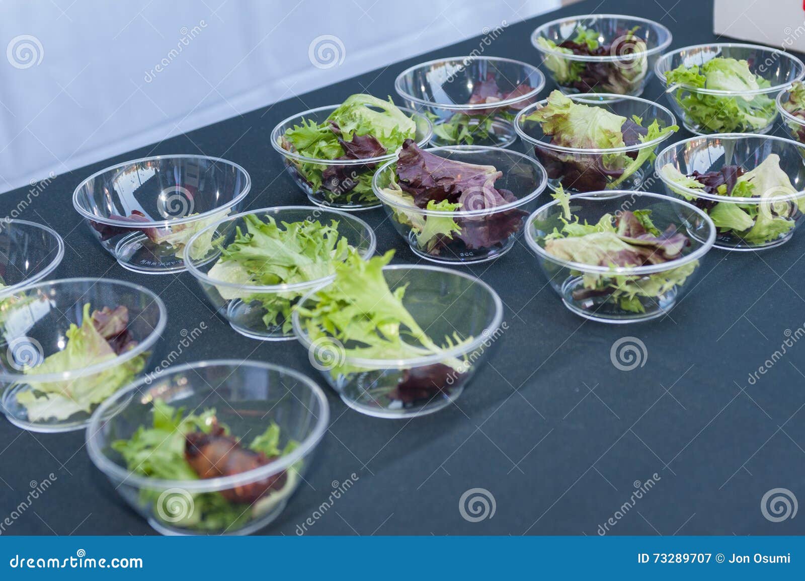 Samples of salad stock image. Image of sample, small - 73289707